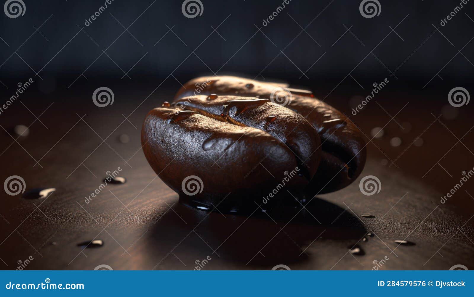 Fresh Gourmet Coffee Bean Drop, Dark Liquid Refreshment in Coffee Shop ...