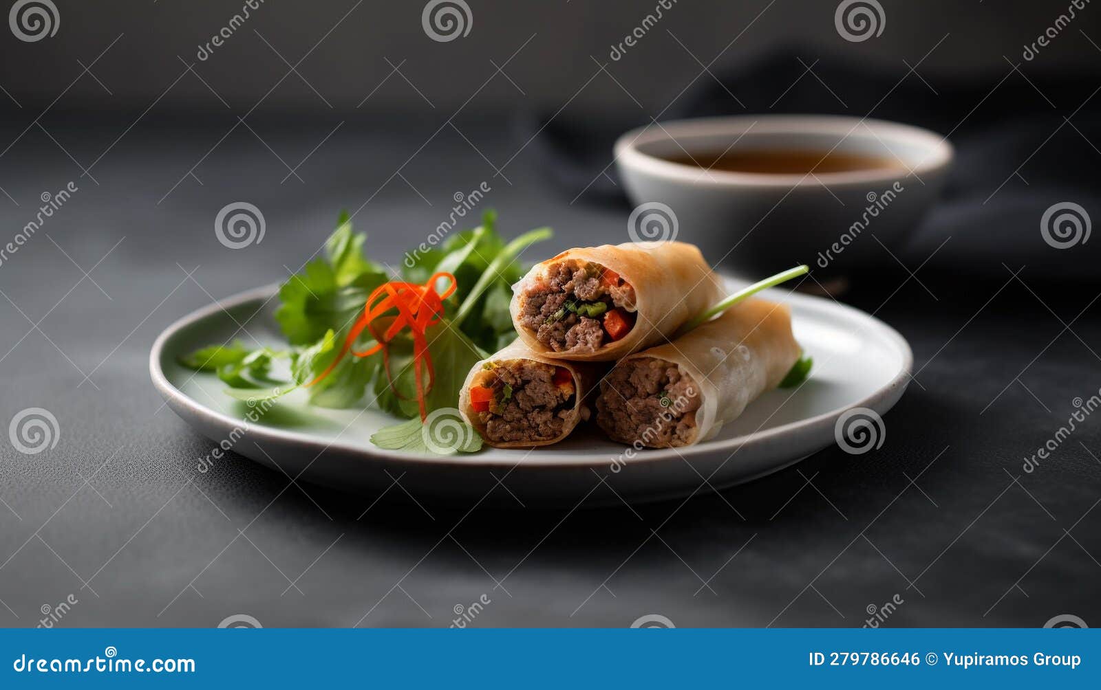 Fresh Gourmet Spring Rolls Wrapped in Healthy Vegetable Goodness ...