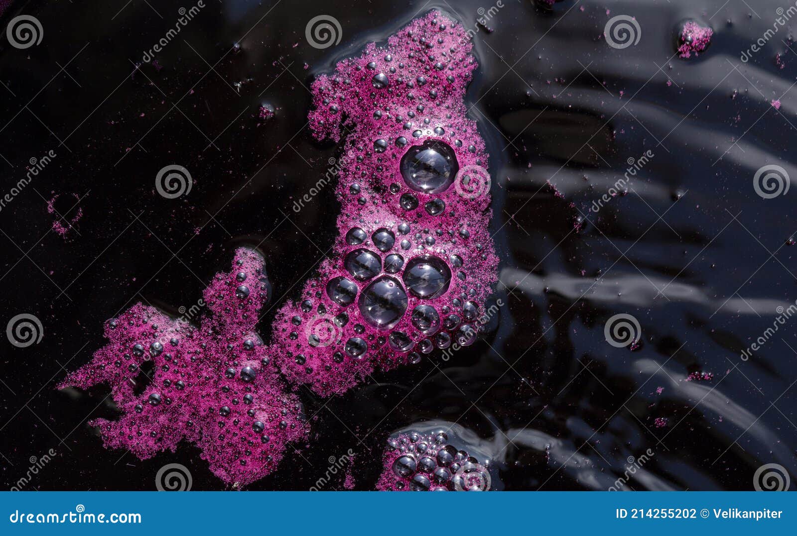 Fresh Grape Juice with Foam. Must Flows and is Collected in a Special ...