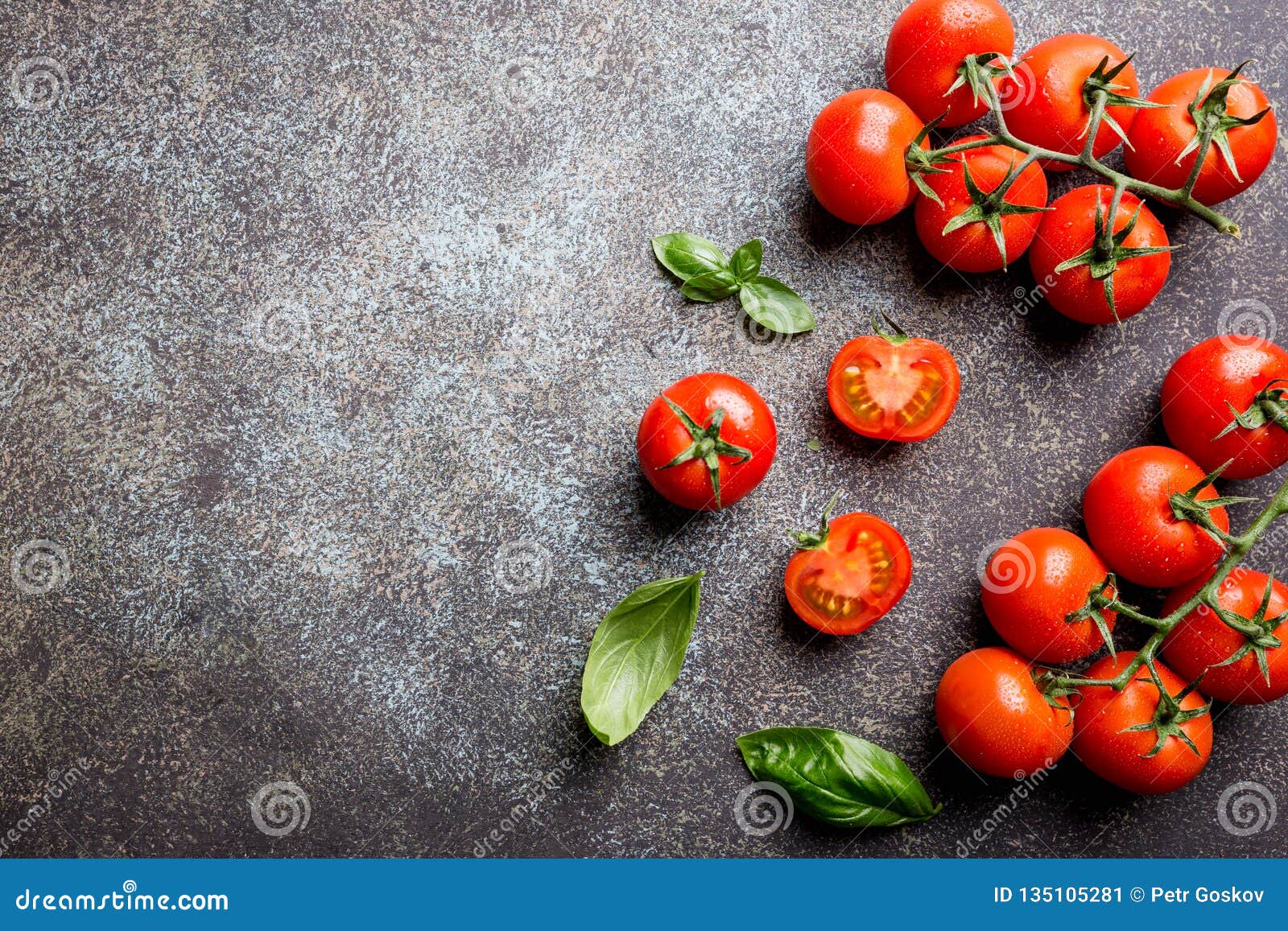 Fresh grape tomatoes stock image. Image of nature, cherry - 135105281