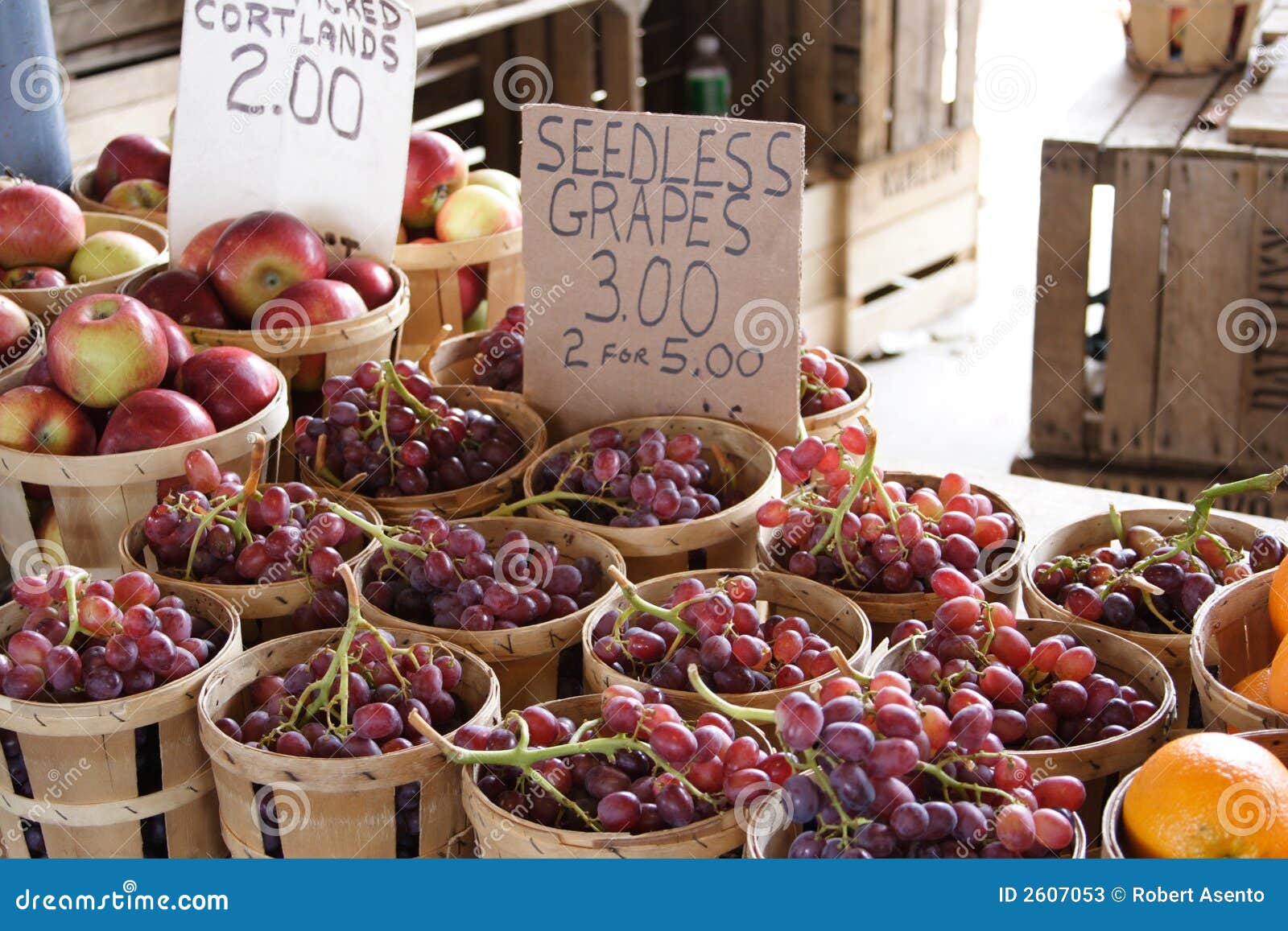 Fresh Grapes for Sale stock image. Image of country, public - 2607053