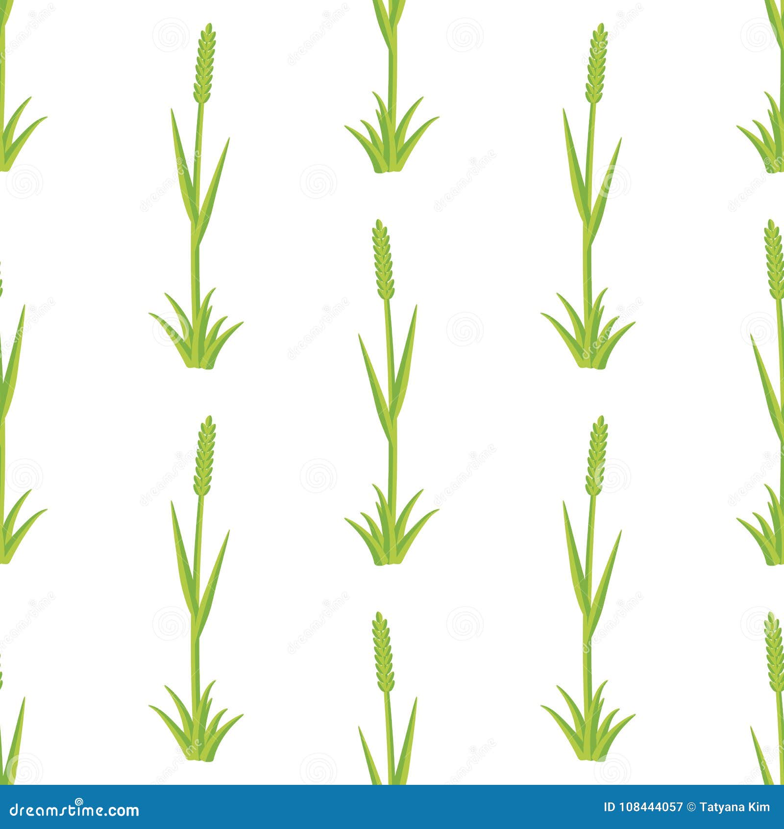 Fresh Grass Seamless Vector Pattern Stock Vector - Illustration of ...