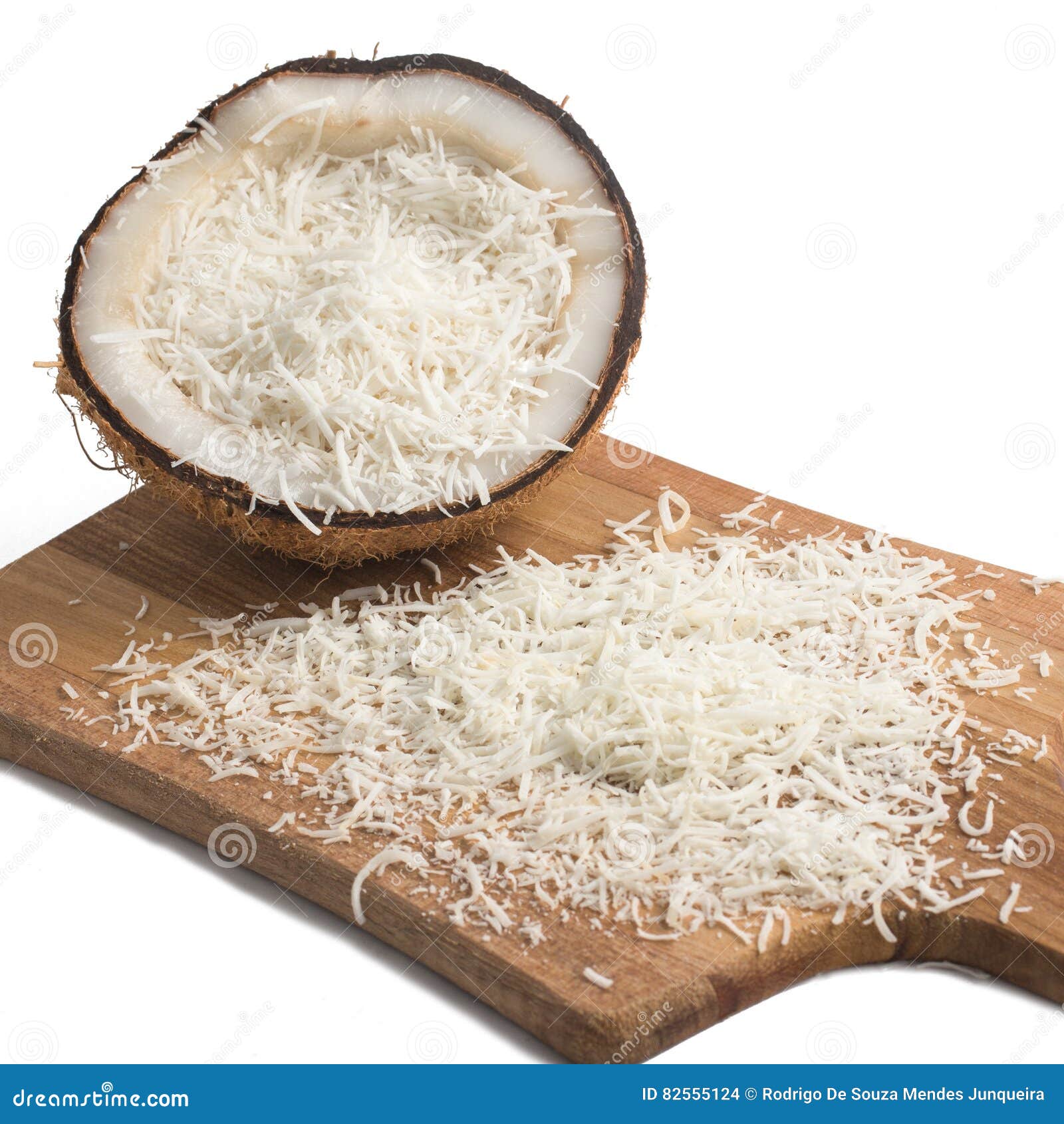 Fresh Grated Coconut stock photo. Image of background - 82555124