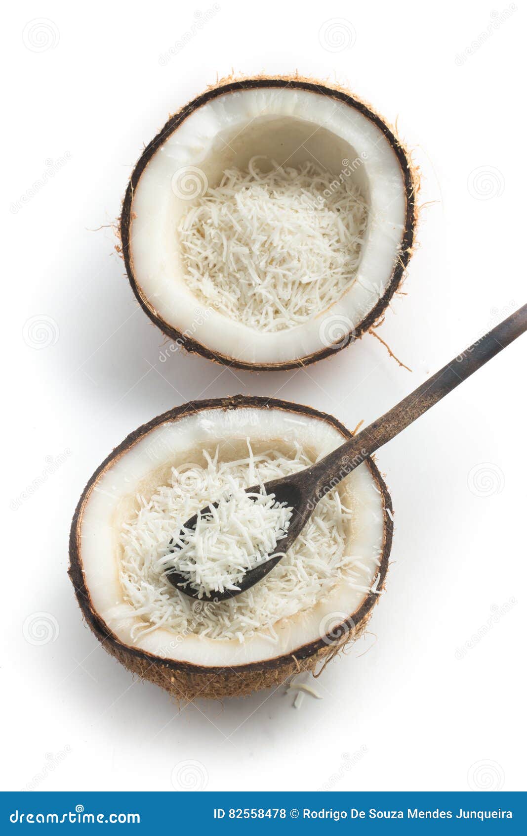 Fresh Grated Coconut stock photo. Image of food, element - 82558478