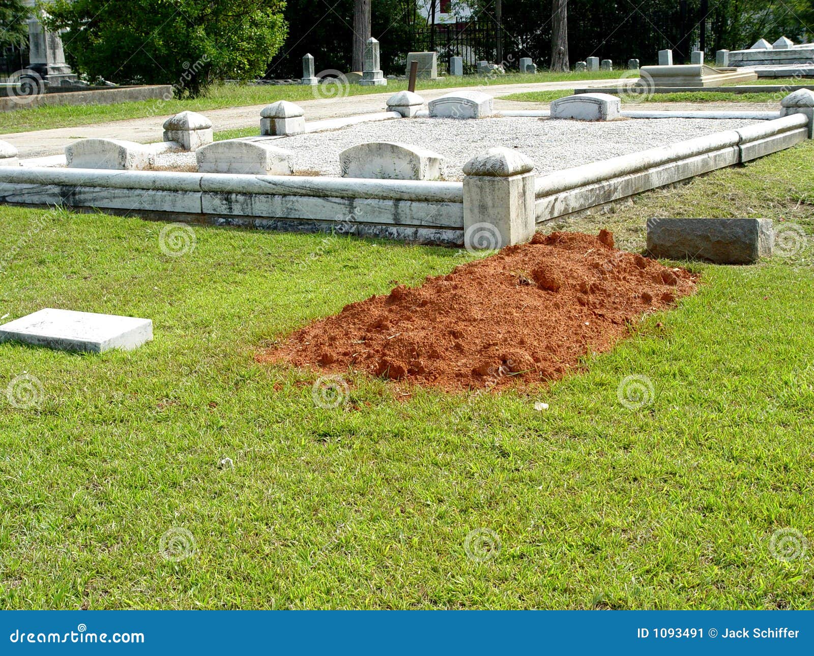 Fresh Grave stock image. Image of grass, granite, boot - 1093491