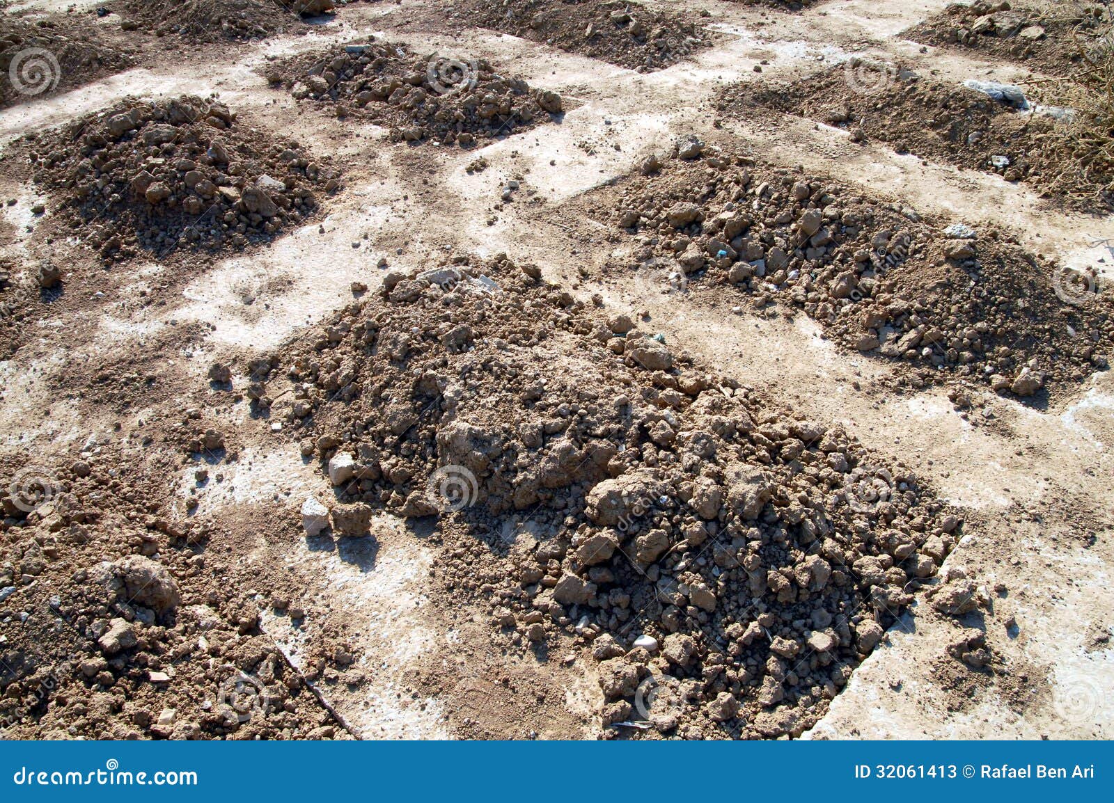 Fresh graves stock image. Image of ground, soil, place - 32061413