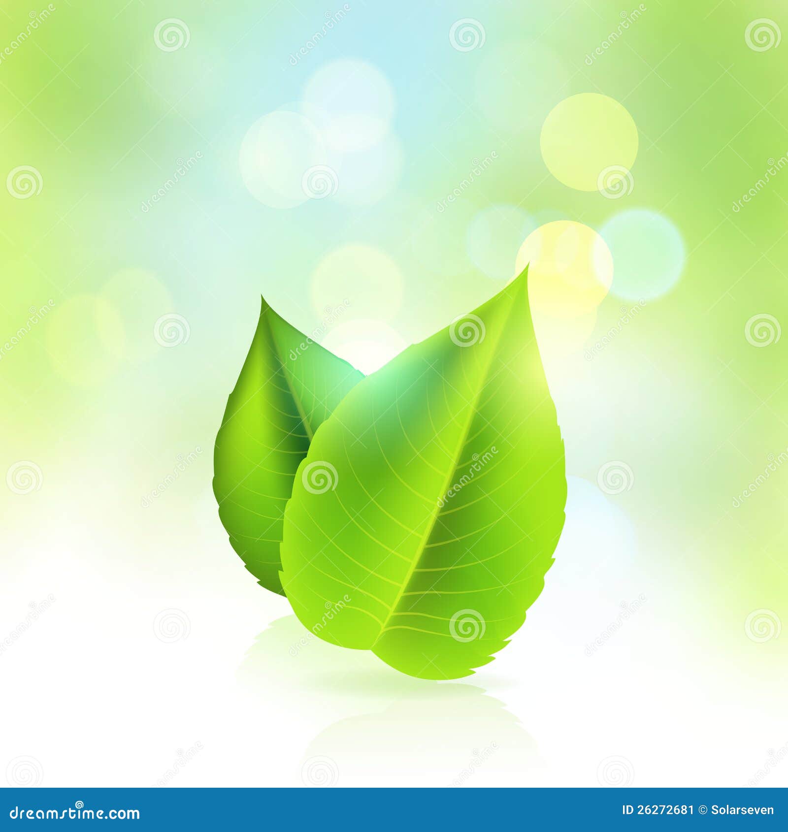 Fresh and Green stock vector. Illustration of design - 26272681