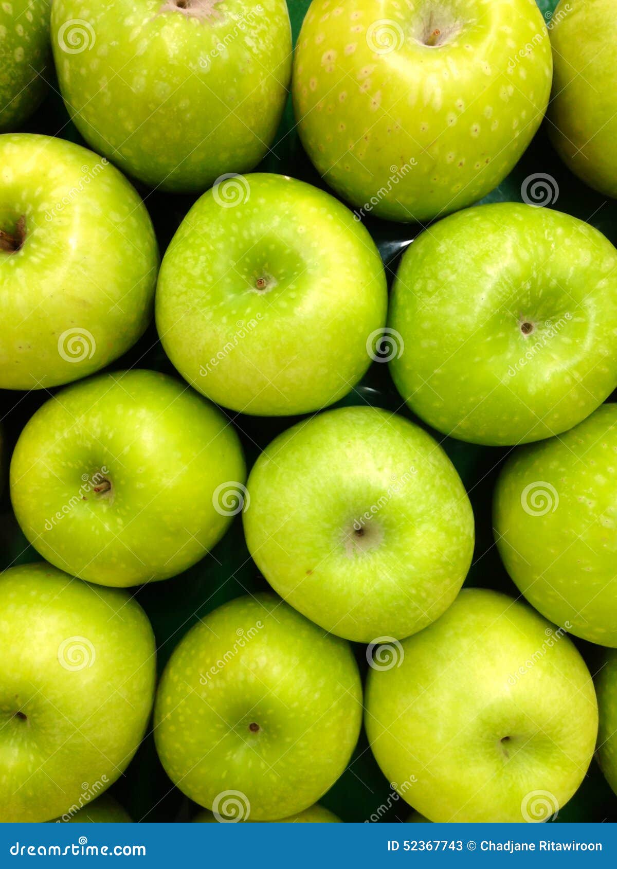 Fresh green apple stock image. Image of horizontal, eating - 52367743