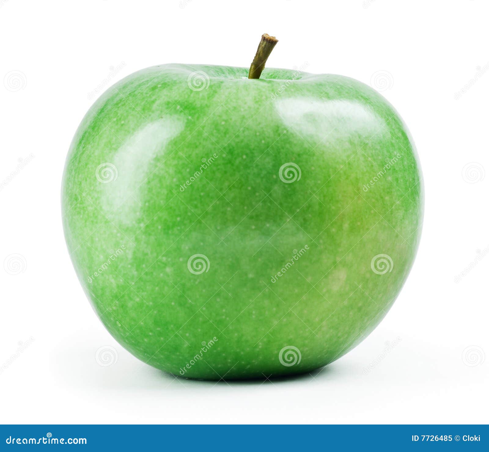 Fresh green apple isolated stock image. Image of healthcare - 7726485