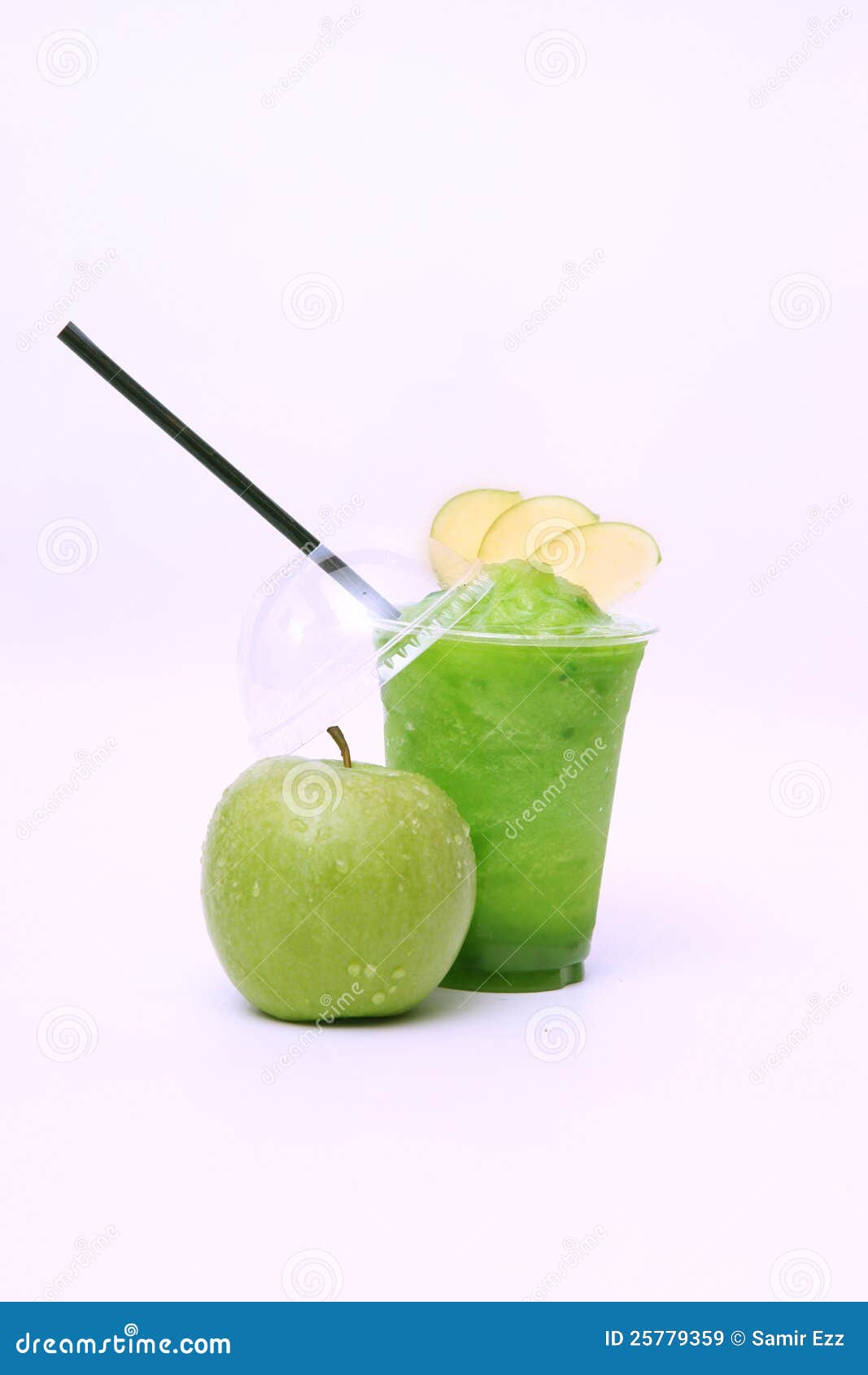 Fresh green apple juice stock image. Image of juice, sliced - 25779359