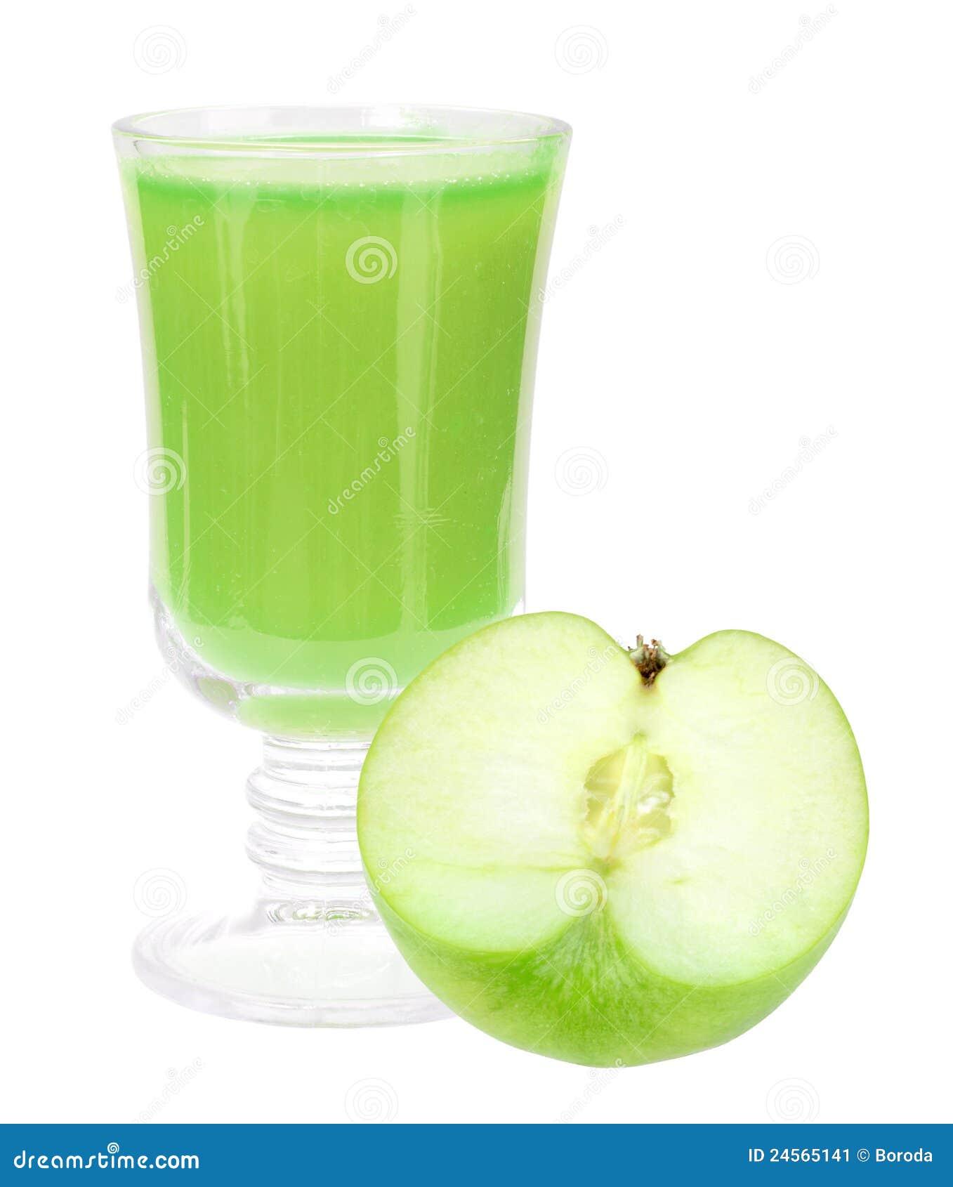 Fresh Green-apple Juice and Apple Stock Image - Image of food, clean ...