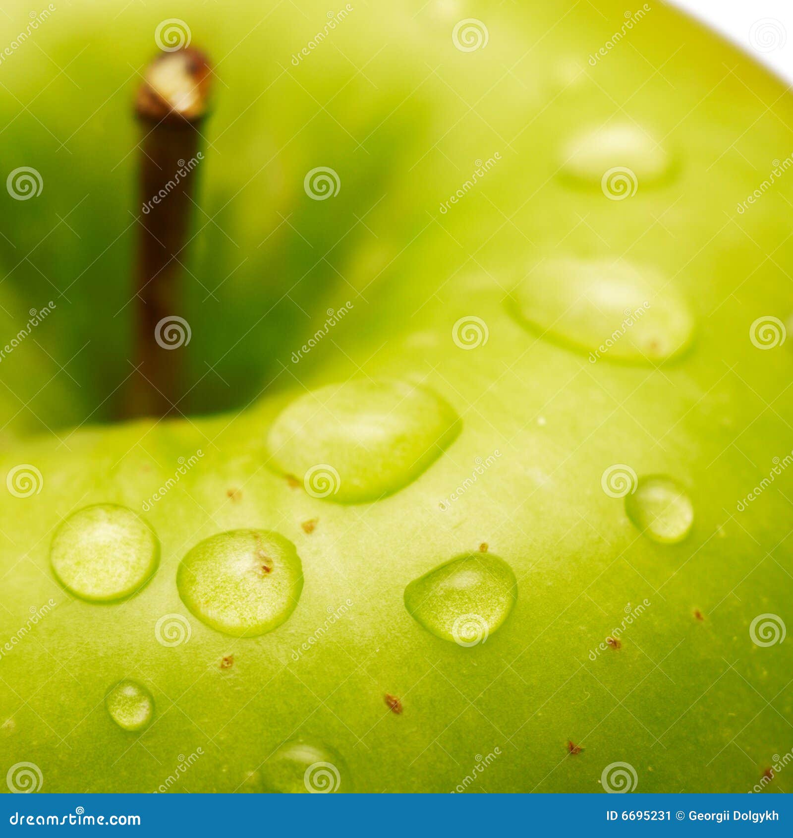 Fresh Green Apple Macro Photo Stock Image - Image of green, clean: 6695231