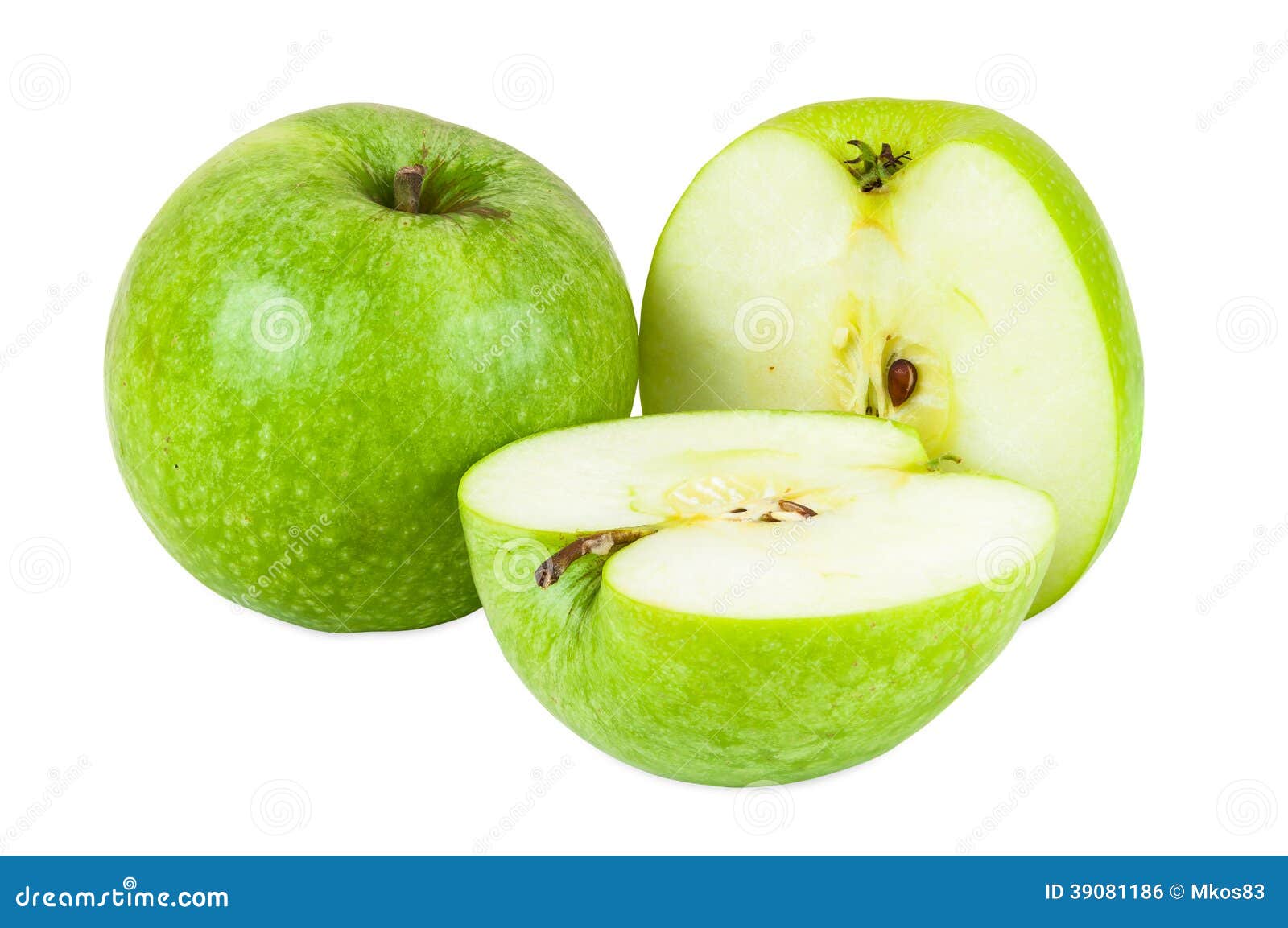 Fresh green apples stock photo. Image of dieting, nature - 39081186