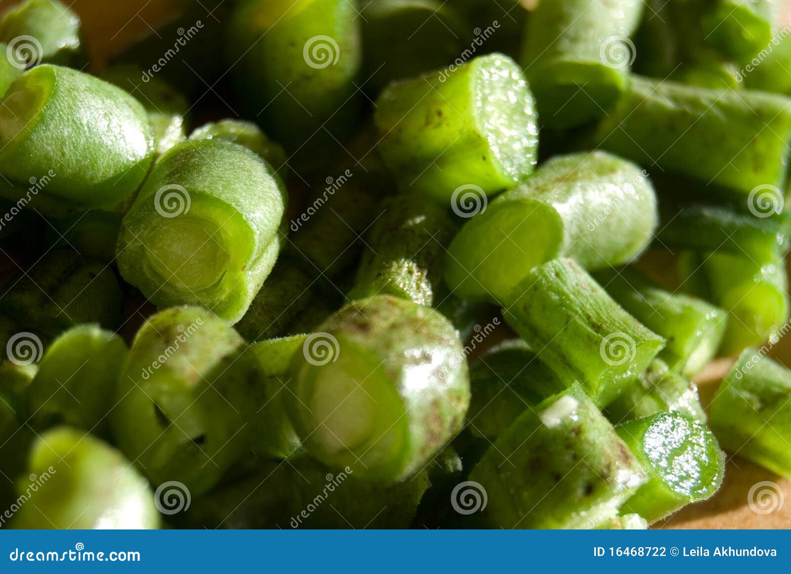 Fresh Green Beans Cut In Pieces Stock Photo - Image of refreshment ...