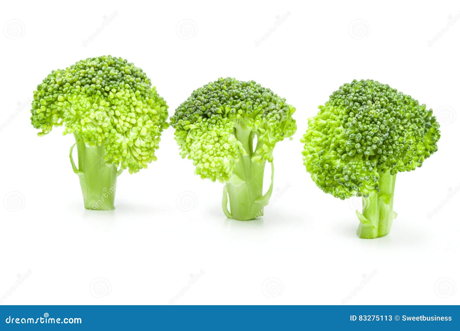 Fresh Green Broccoli Isolated on a White Background Cutout Stock Image ...