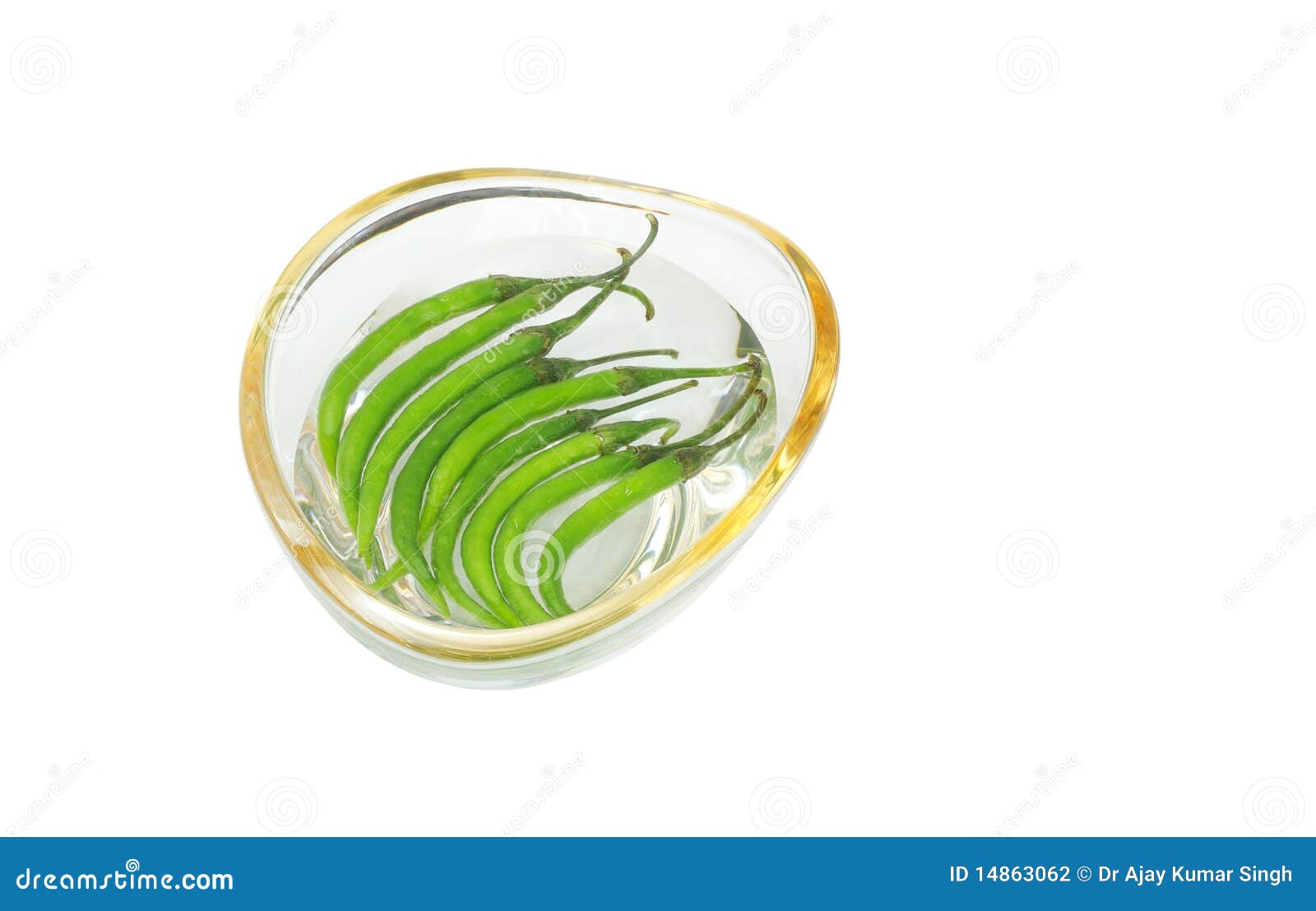 Fresh Green Chillies in Water Stock Photo - Image of green, kitchen ...