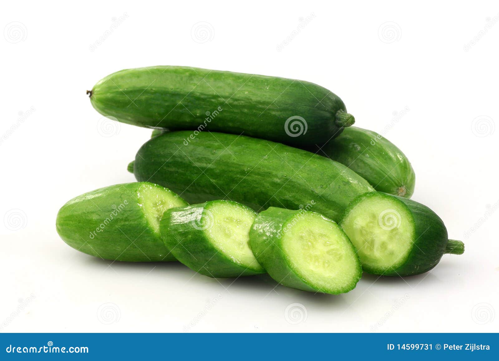 Fresh Green Cut Baby Cucumbers Royalty-Free Stock Photo | CartoonDealer ...