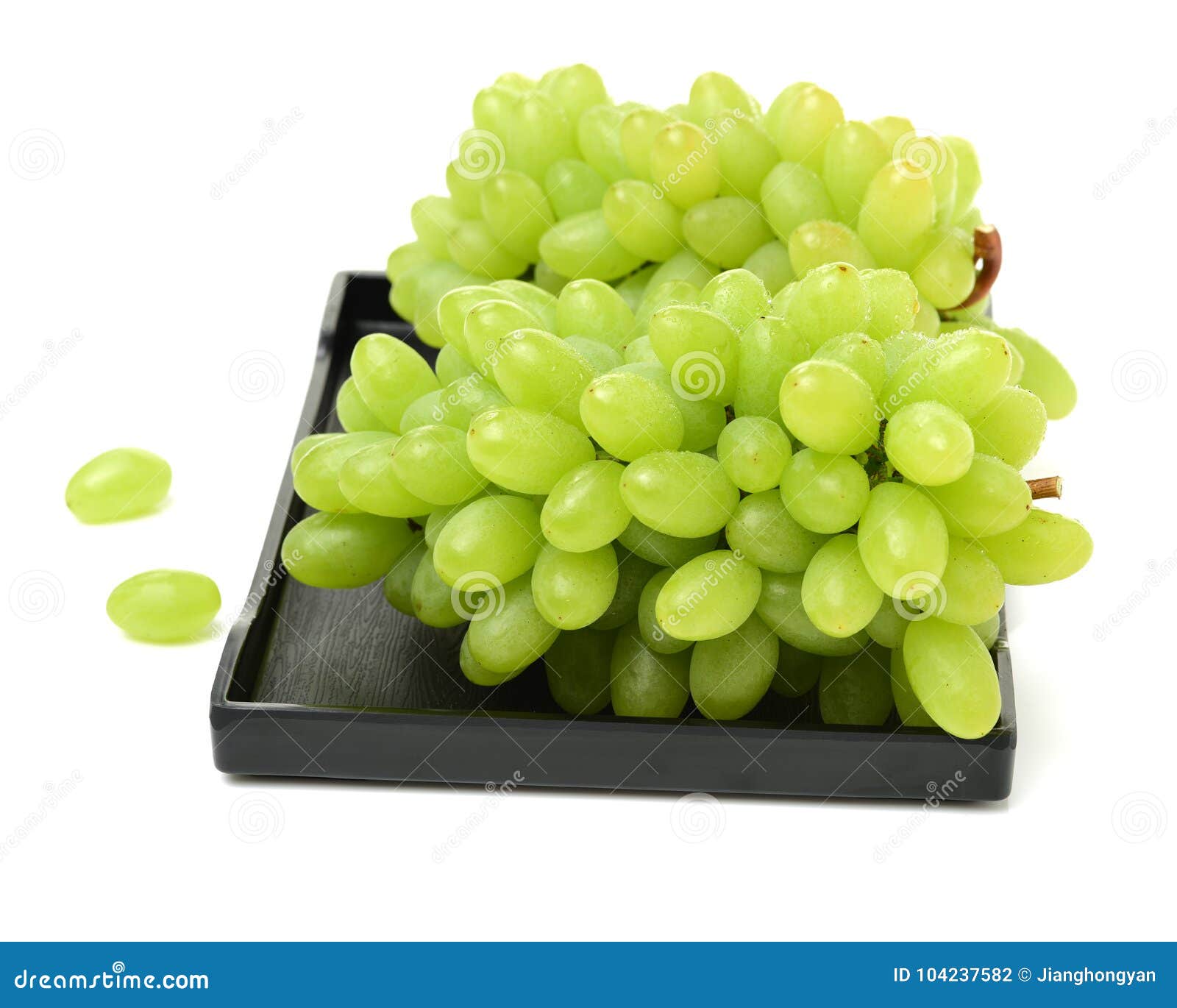 Fresh green grape stock photo. Image of cluster, diet - 104237582