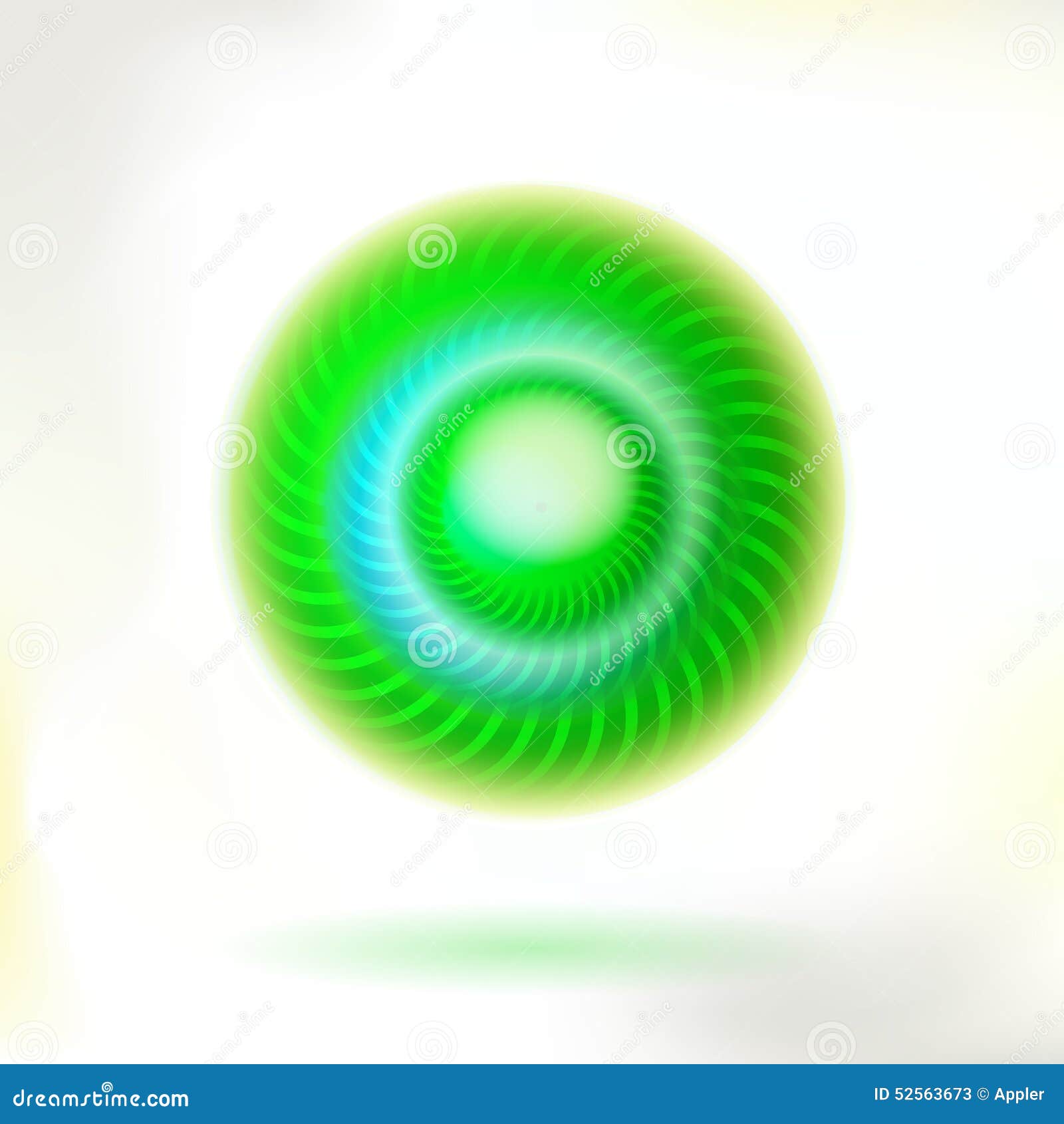 Fresh green helix button stock vector. Illustration of color - 52563673