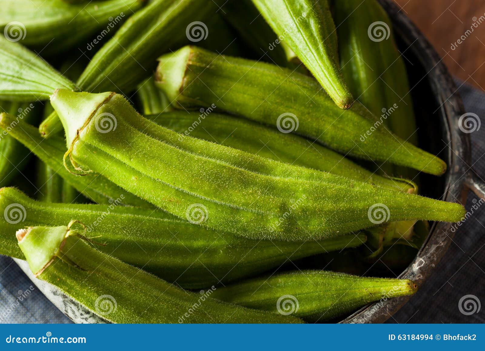 Organic Okra Display At Market Stock Photo | CartoonDealer.com #13392342