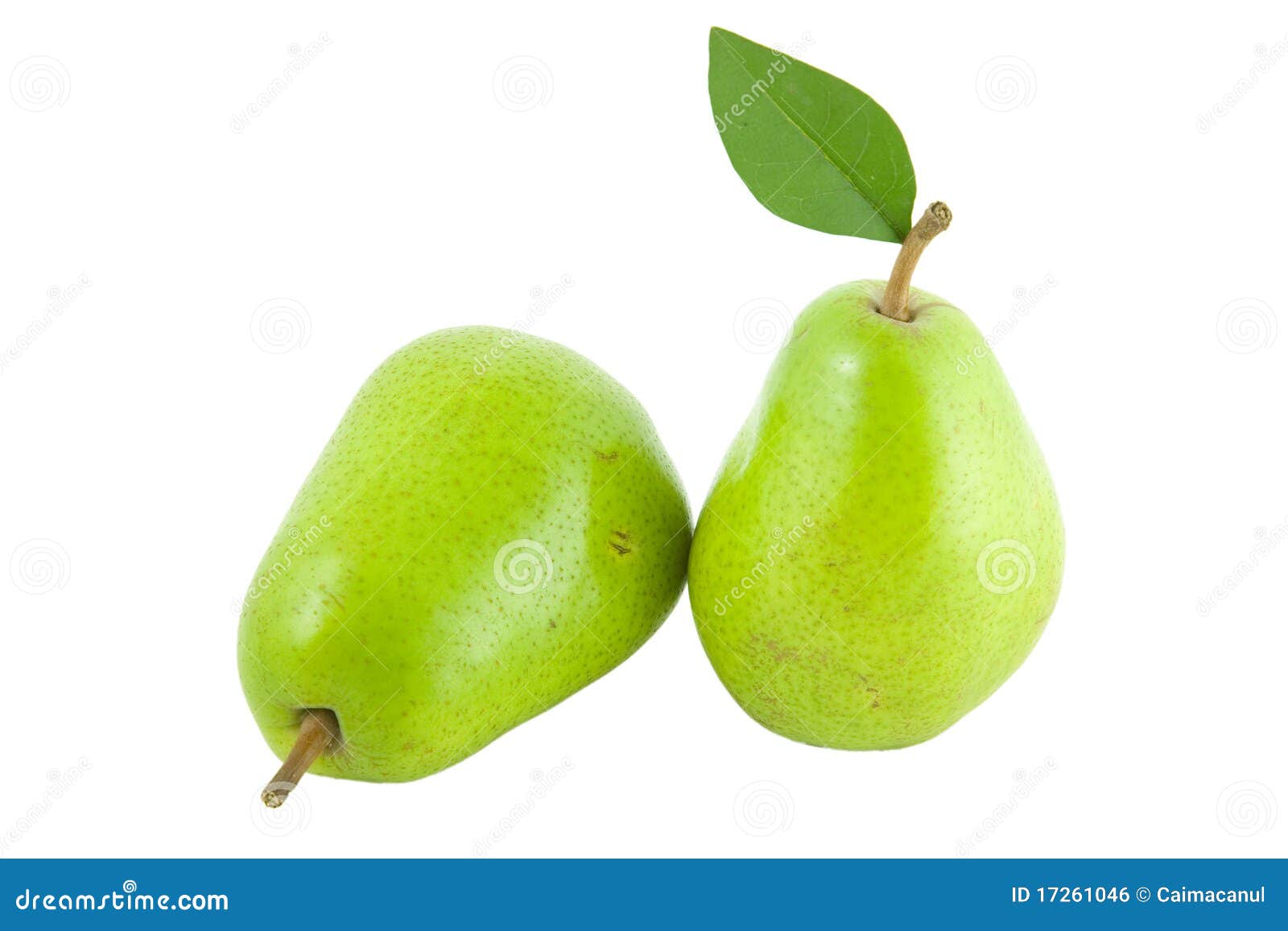 Fresh green pear with leaf stock photo. Image of healthy - 17261046