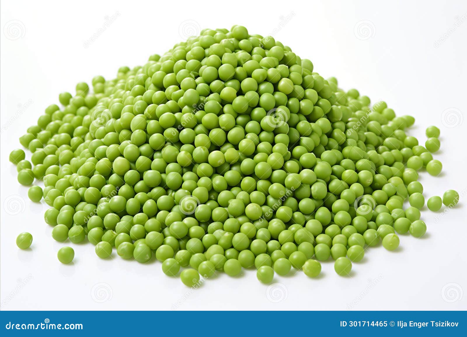 Fresh Green Peas on Clean White Backdrop for Captivating Visuals in Ads ...