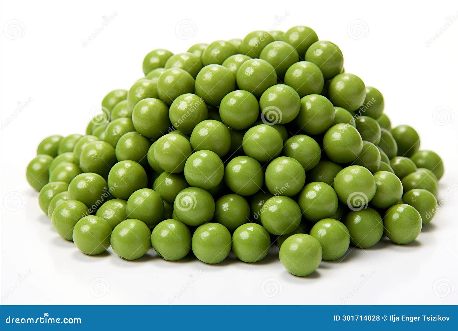 Fresh Green Peas on a Clean White Background for Eye Catching ...
