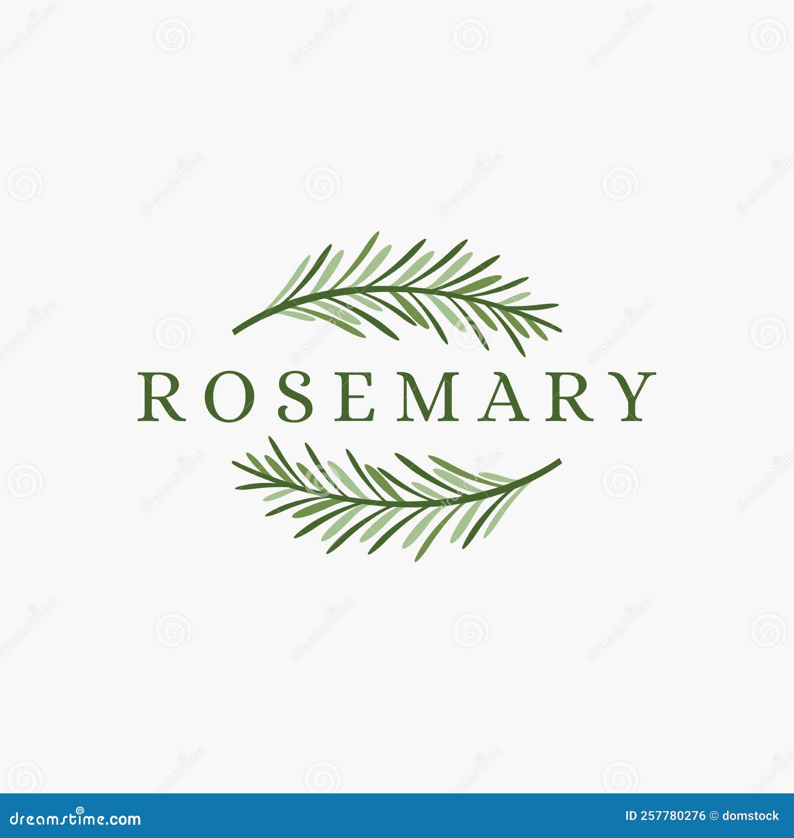 Rosemary Logo Since 1978, Culinary Spicy Herb Retro Emblem Vector ...
