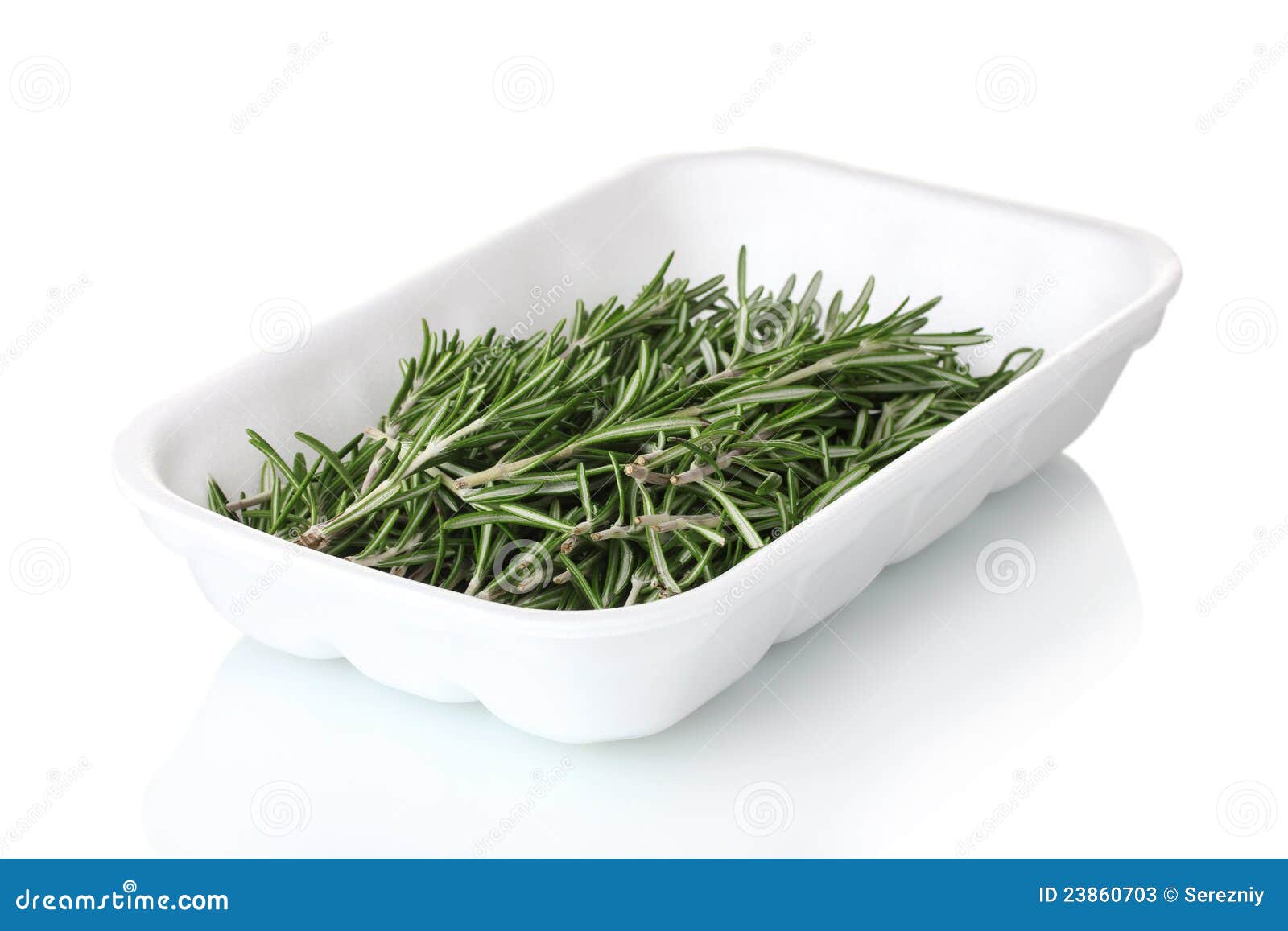 Fresh Green Rosemary in the Package Stock Image - Image of flavorful ...
