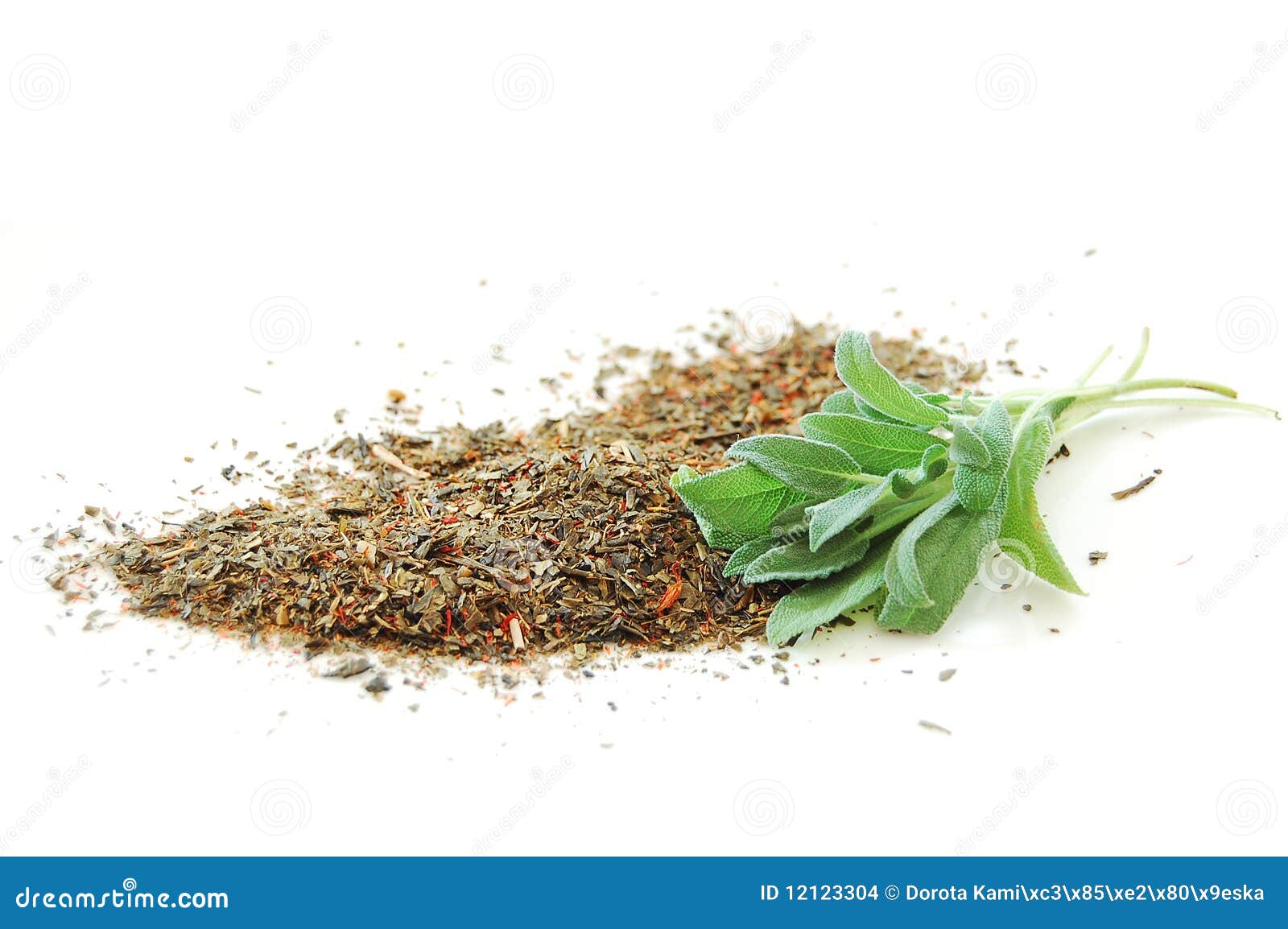Fresh Green Salvia and Herbal Tea Stock Photo - Image of leaf, wellness ...