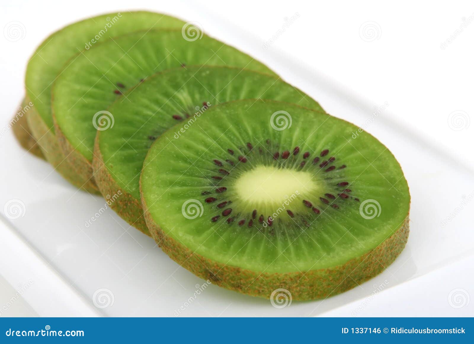 Fresh Green Tropical Kiwi Fruit Picture. Image: 1337146