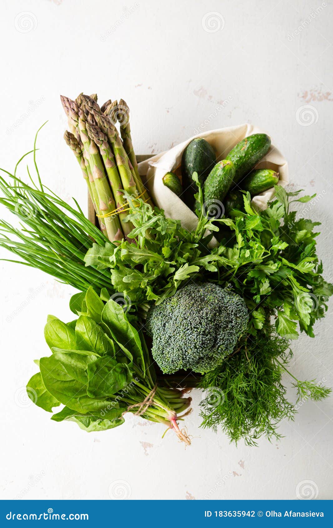 Fresh Green Veggies, Clean Food Concept Stock Photo - Image of variety ...