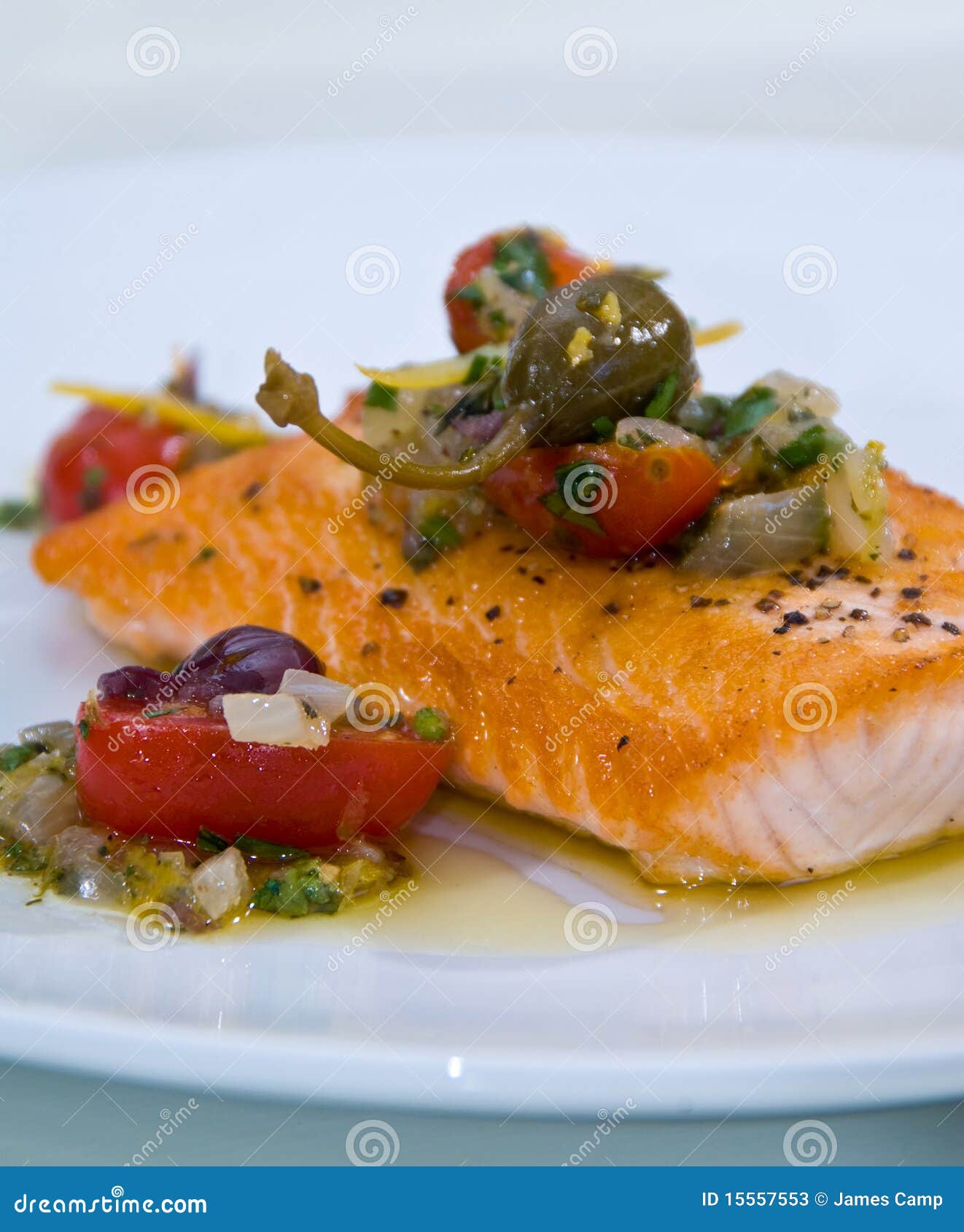 Fresh grilled fish stock image. Image of food, pink, close - 15557553