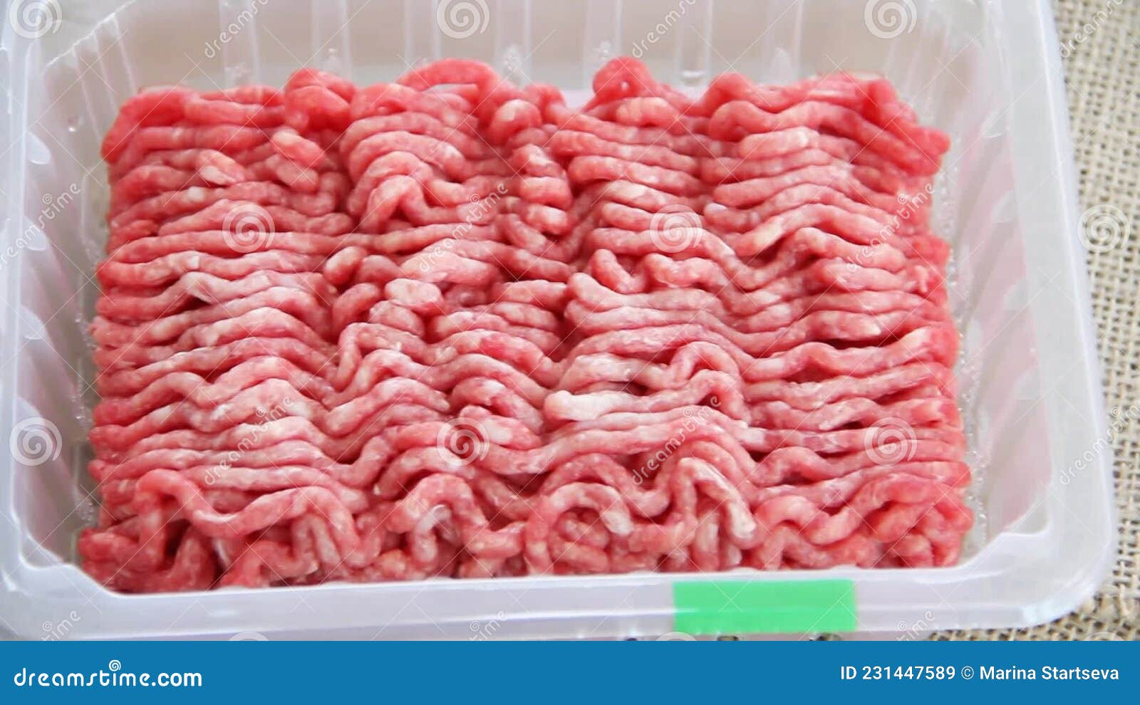 Fresh Ground Beef Meat in a Box Stock Video - Video of cooked, burger ...