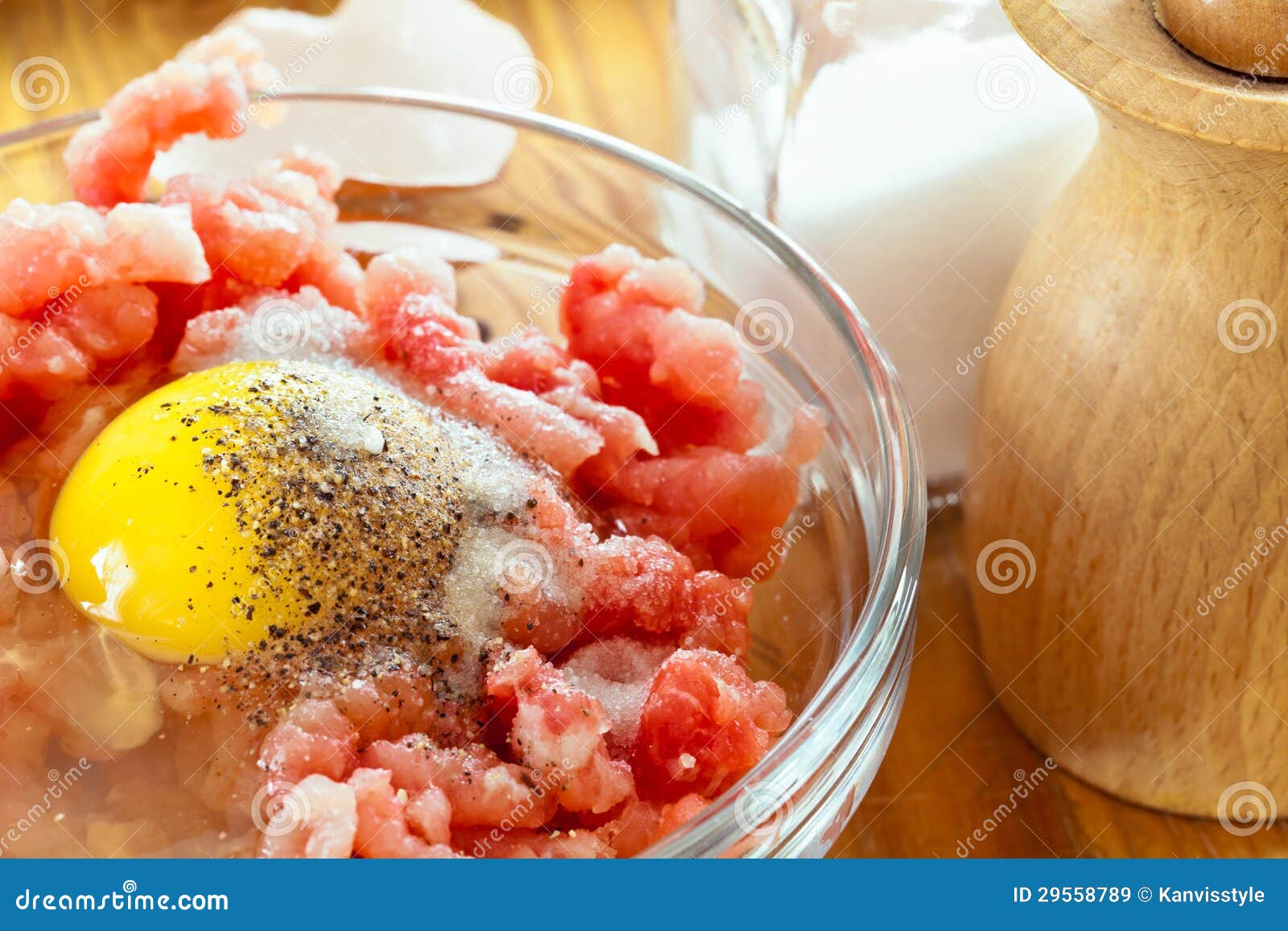 Fresh ground meat cooked stock image. Image of healthy - 29558789