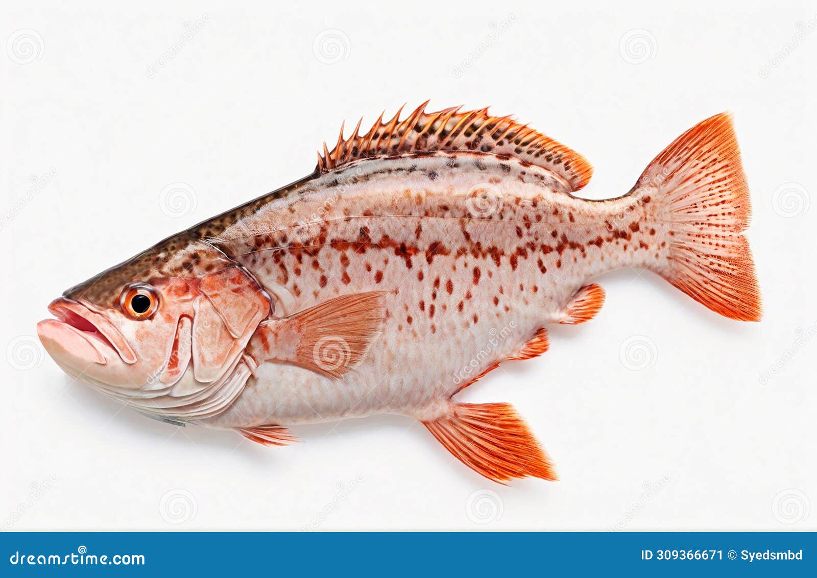 Fresh Grouper On White Transparent Background Royalty-Free Stock ...