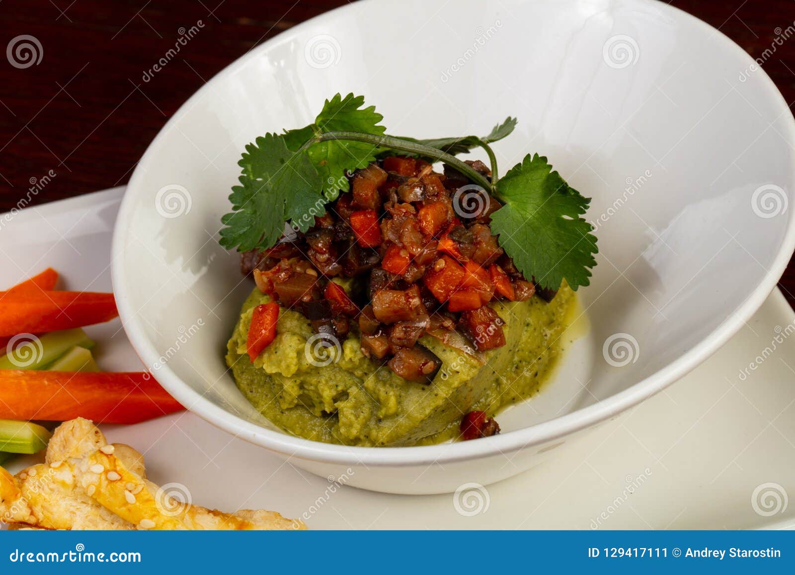 Fresh guacamole dip stock image. Image of homemade, chili - 129417111