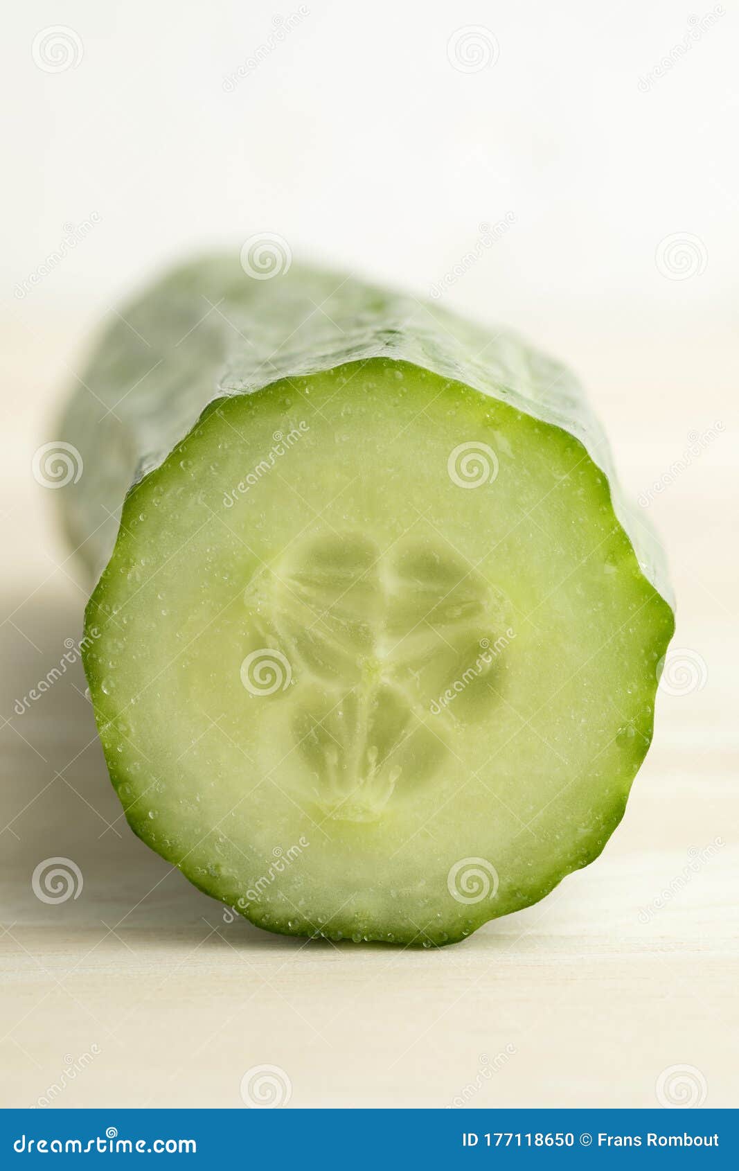 Fresh halved cucumber stock photo. Image of food, ingredient - 177118650