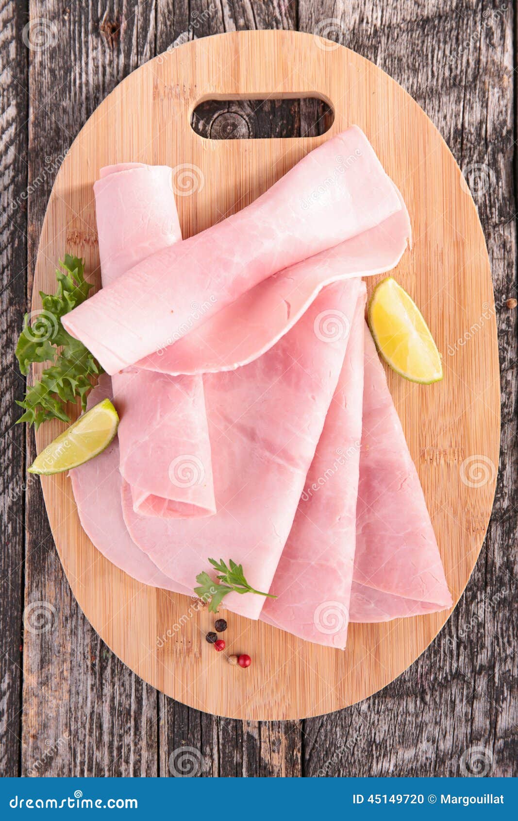 Fresh ham on board stock photo. Image of sandwich, meat - 45149720