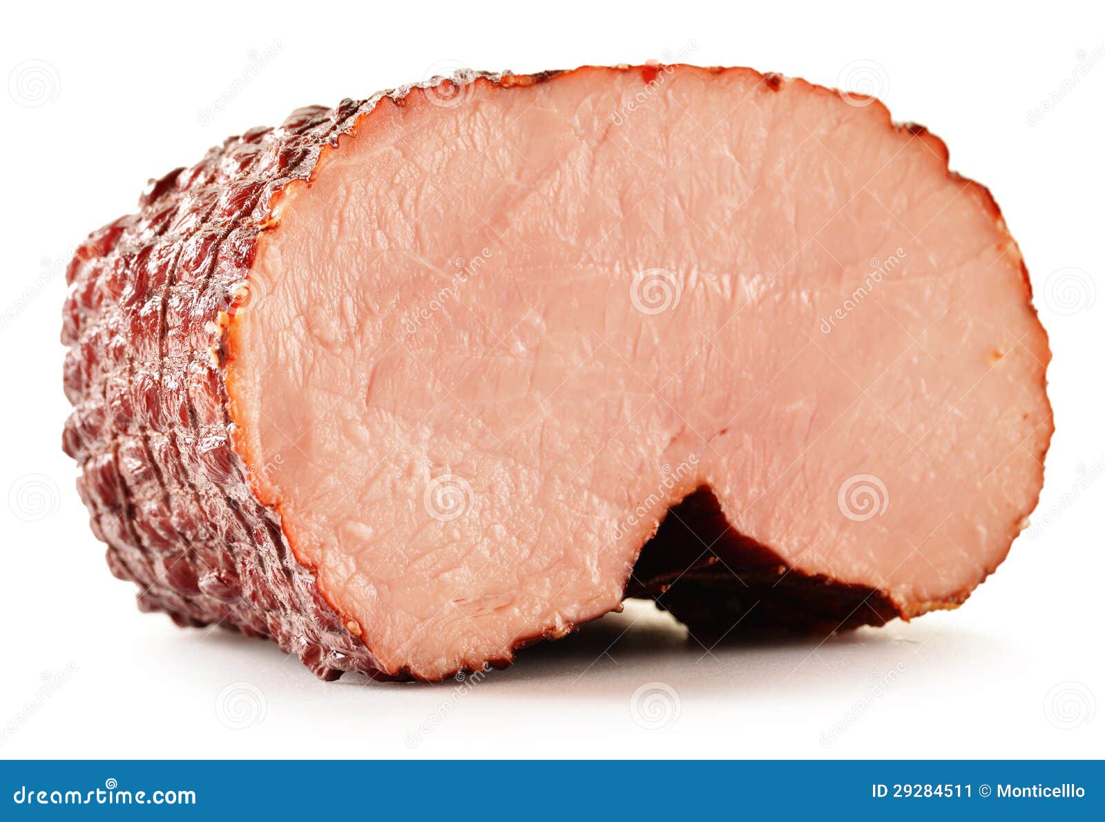 Fresh ham on white stock image. Image of meat, food, tradition - 29284511