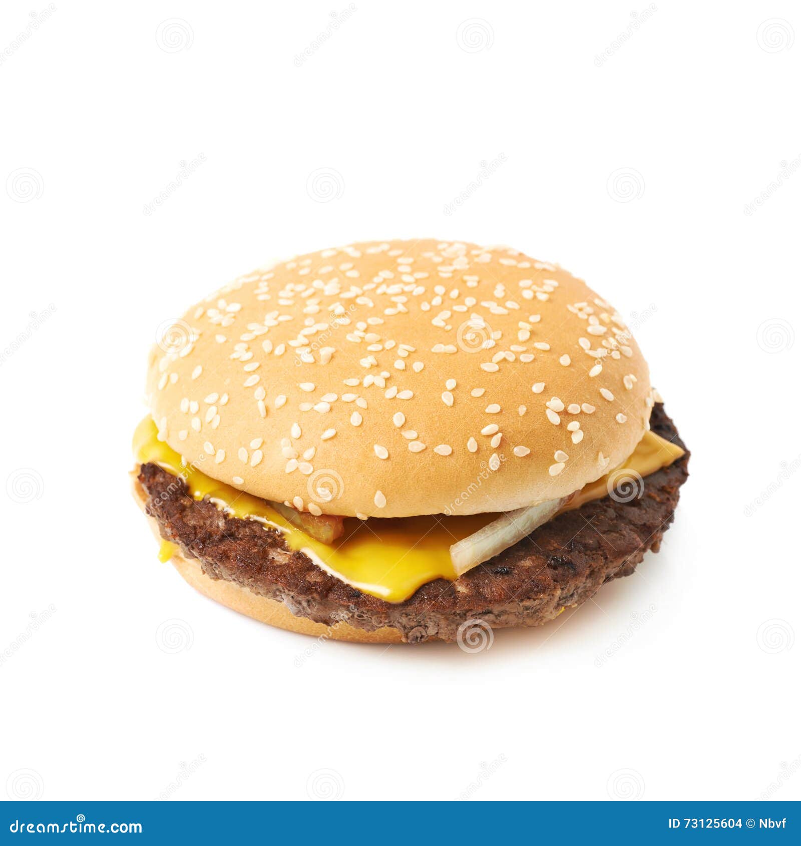 Fresh hamburger isolated stock photo. Image of gourmet - 73125604