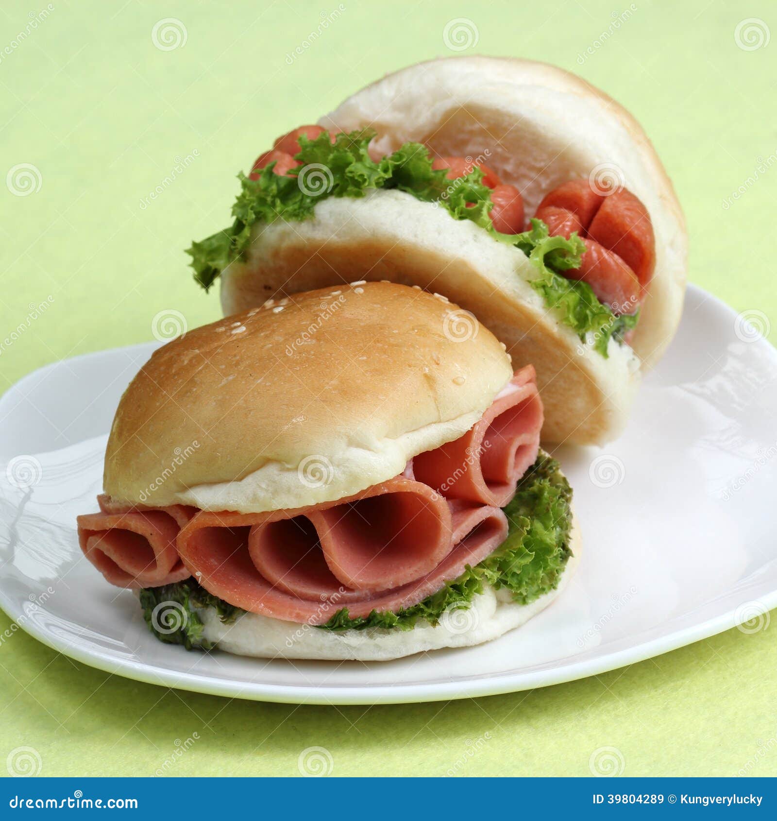 Fresh Hamburger stock image. Image of large, lettuce - 39804289