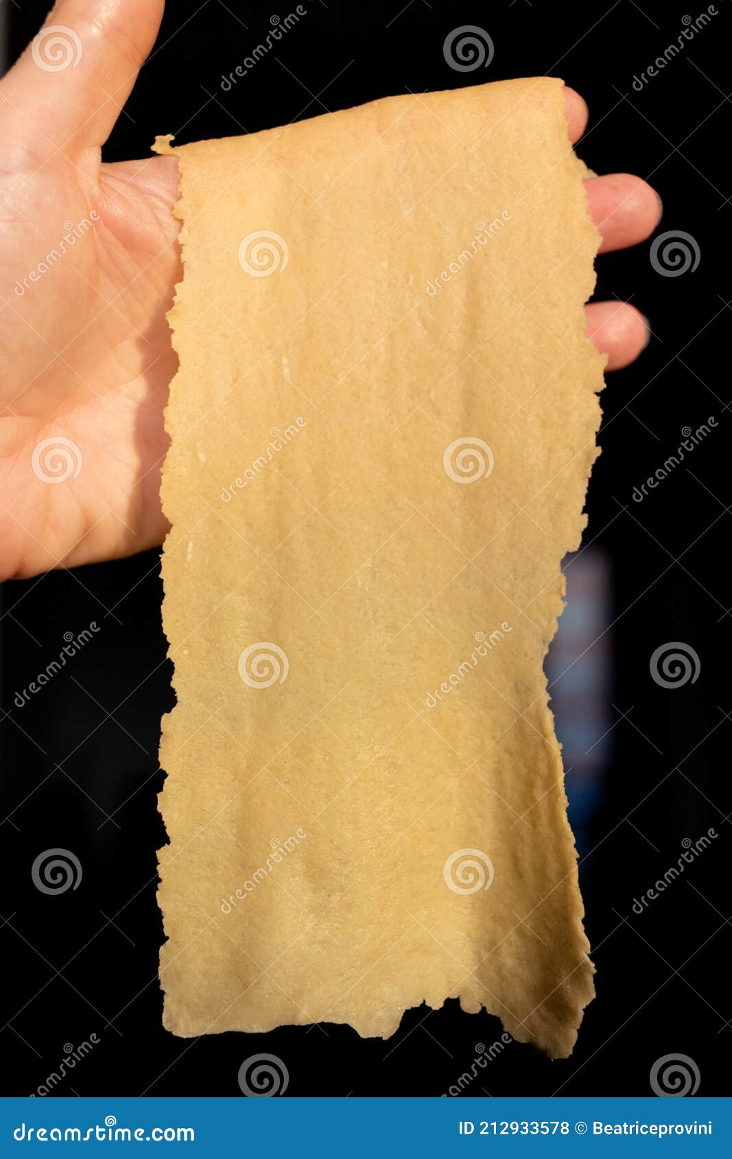 Fresh Hand-rolled Sweet Pasta Stock Photo - Image of closeup ...