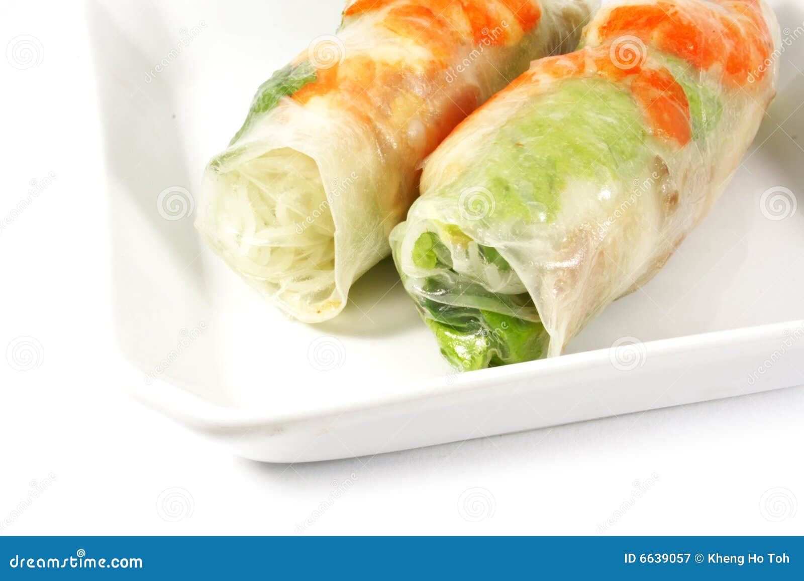 Fresh Handmade Spring Rolls Stock Image - Image of pork, healthy: 6639057