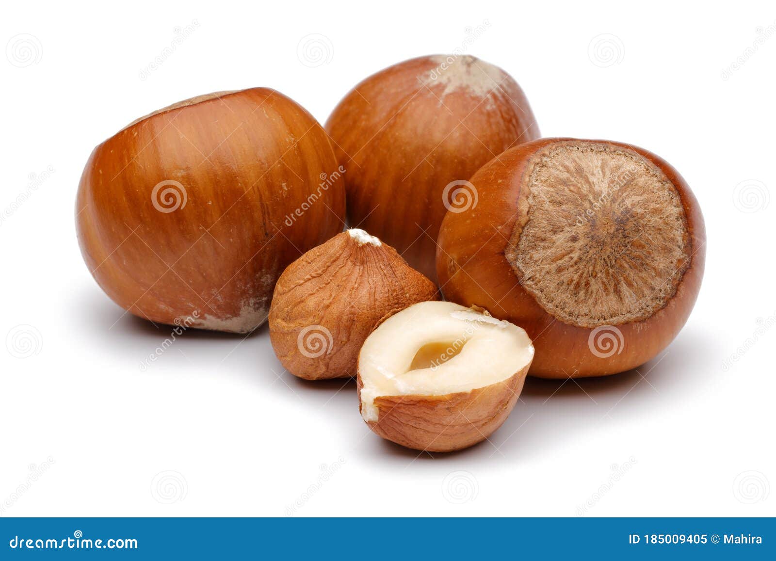 Fresh Hazelnut Isolated on White Stock Image - Image of nuts, fruit ...