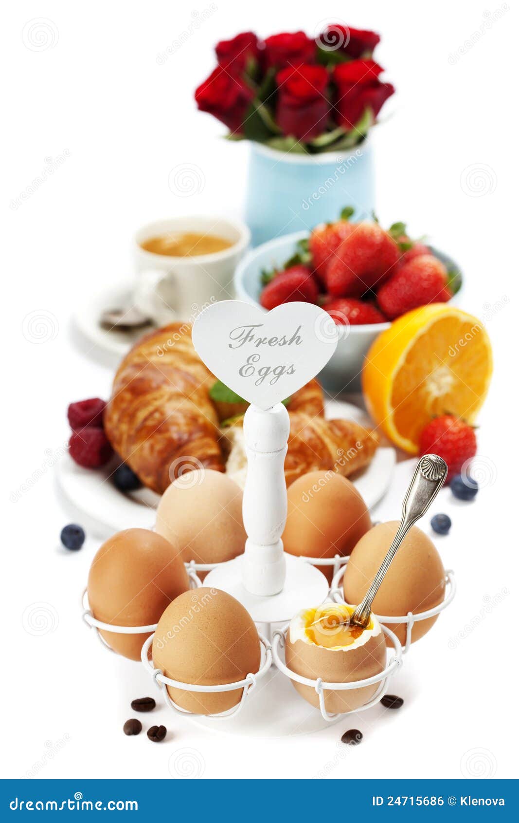 Fresh healthy breakfast stock photo. Image of insert - 24715686