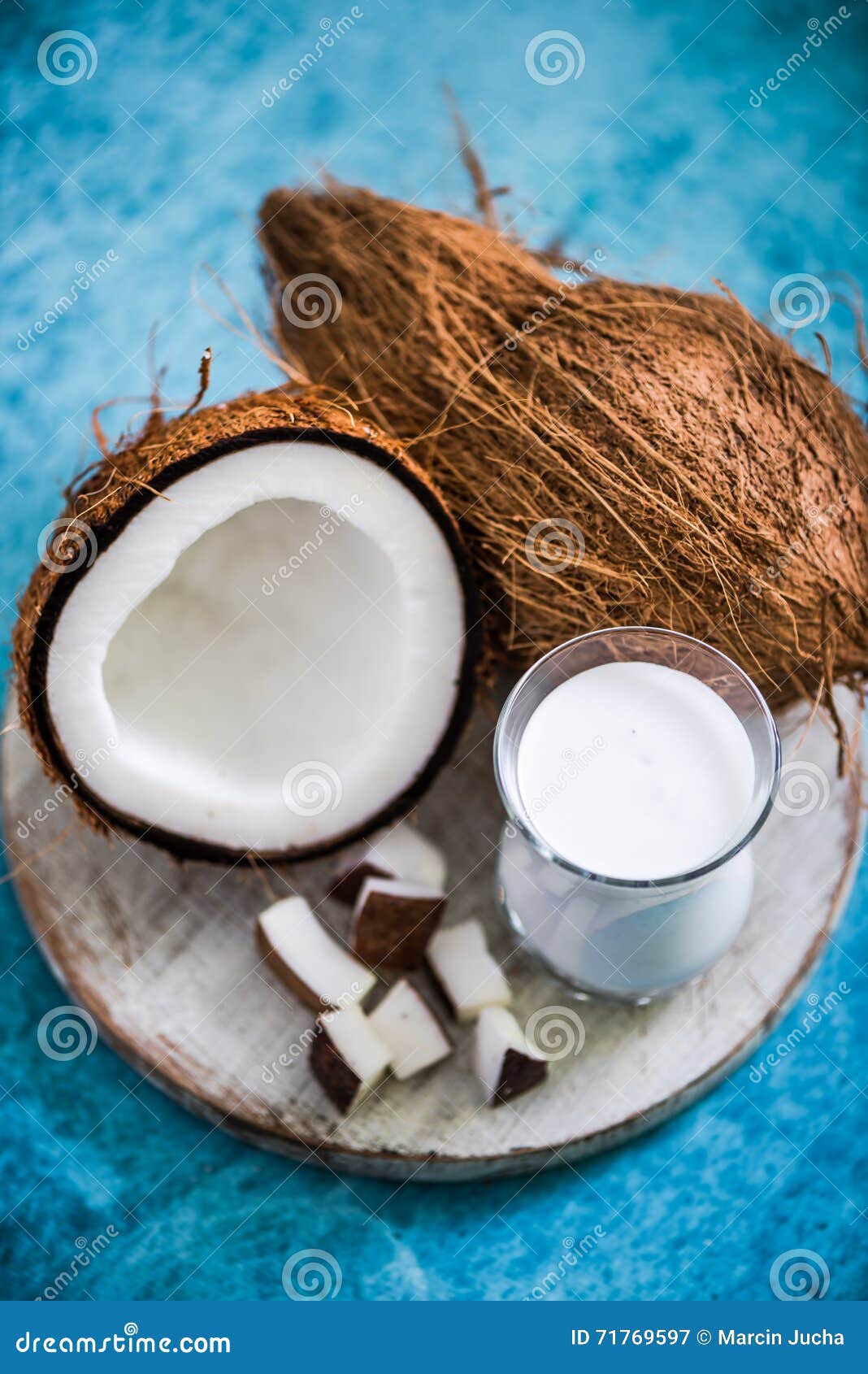 Fresh and Healthy Coconut Milk Stock Image - Image of exotic, plant ...