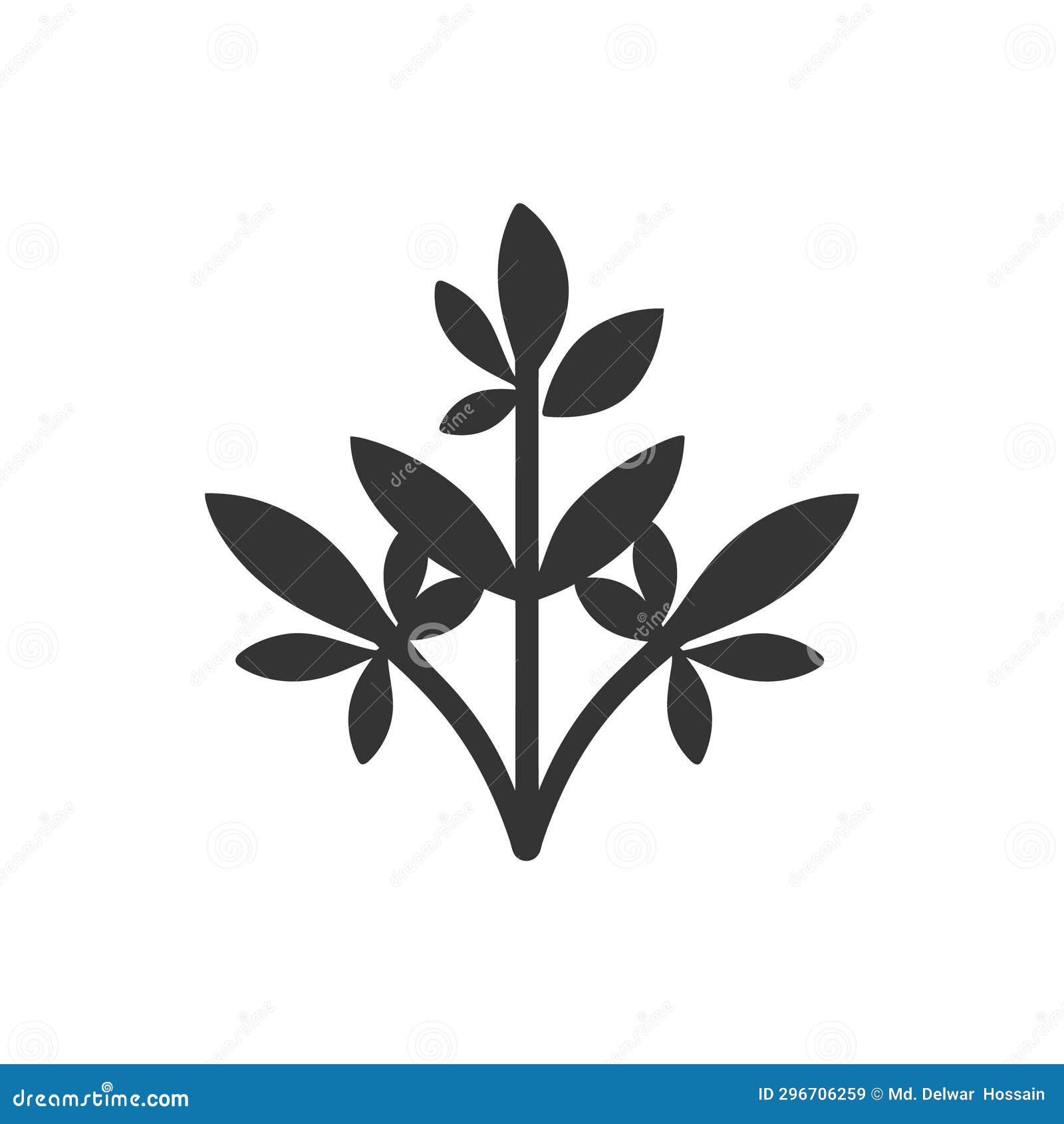 Fresh Herbs Icon stock vector. Illustration of garnish - 296706259