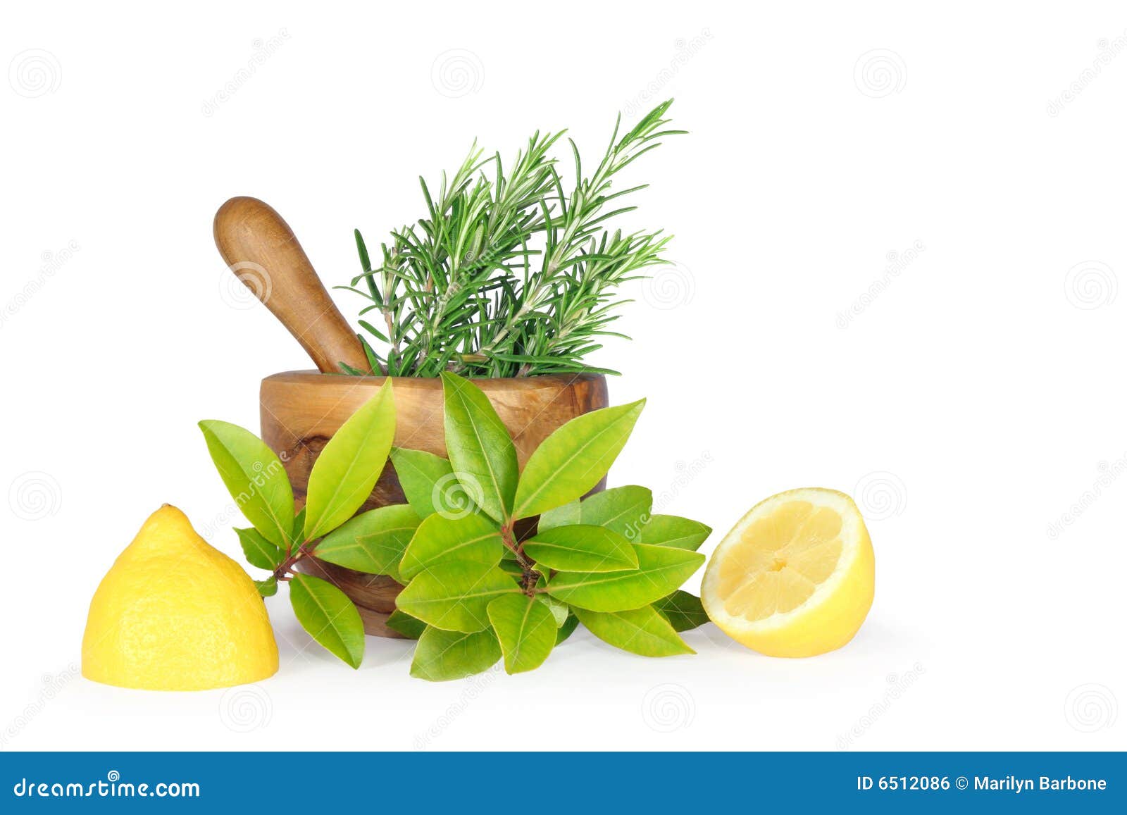 Fresh Herbs and Lemon stock photo. Image of culinary, flavor - 6512086