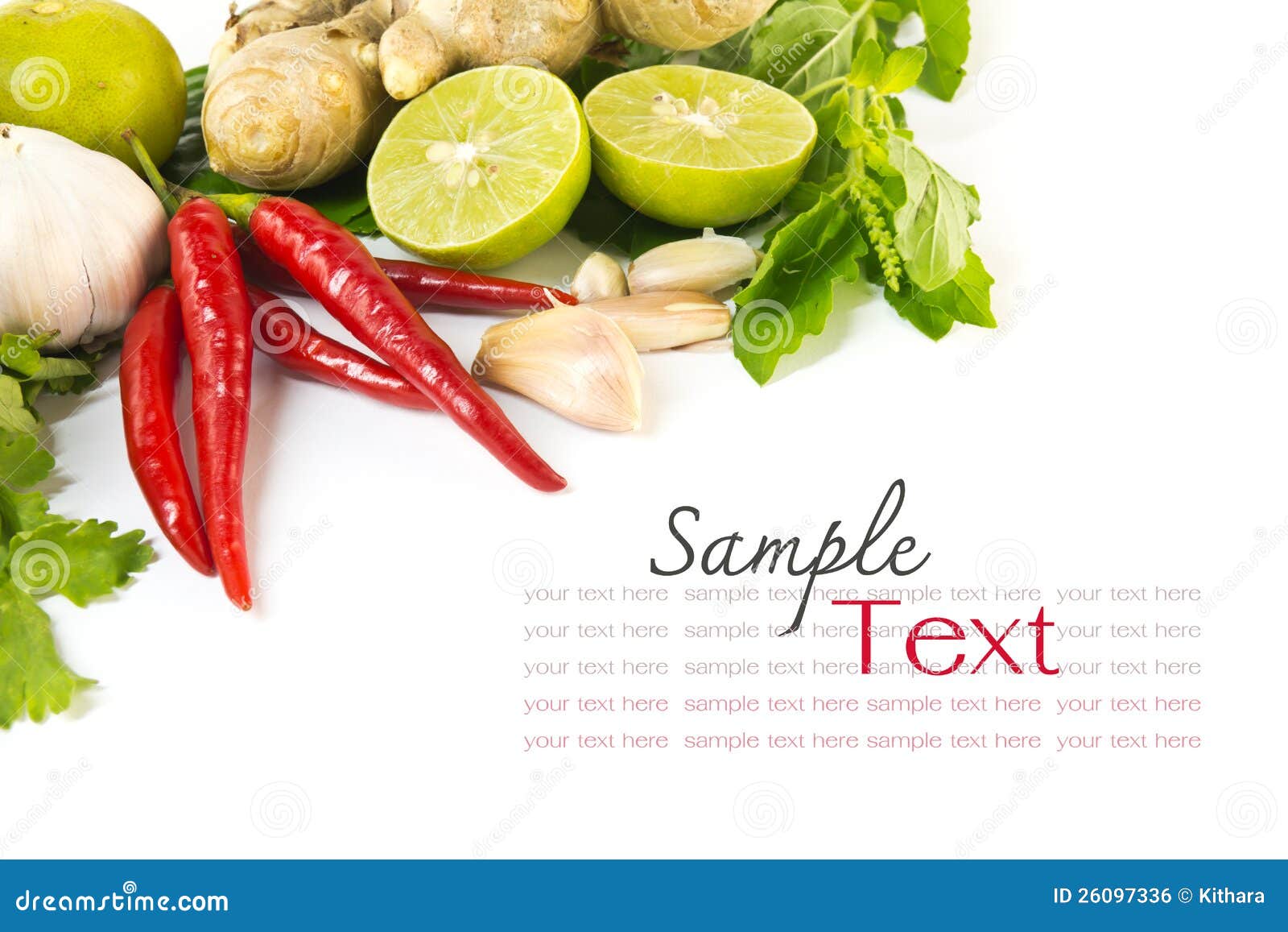 Fresh herbs and spices stock photo. Image of coriander - 26097336